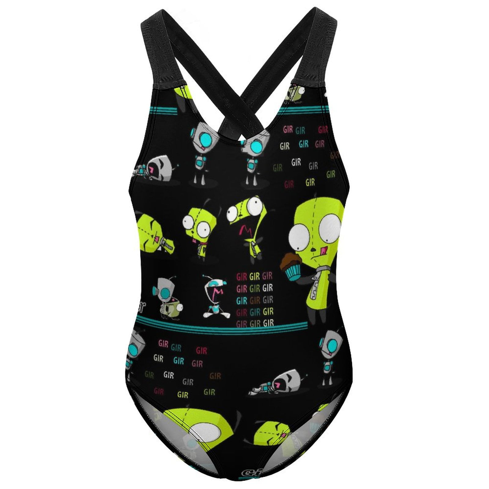 Invader Zim Girls One-piece Swimsuit Beach Pool Kids Swimwear Bathing ...