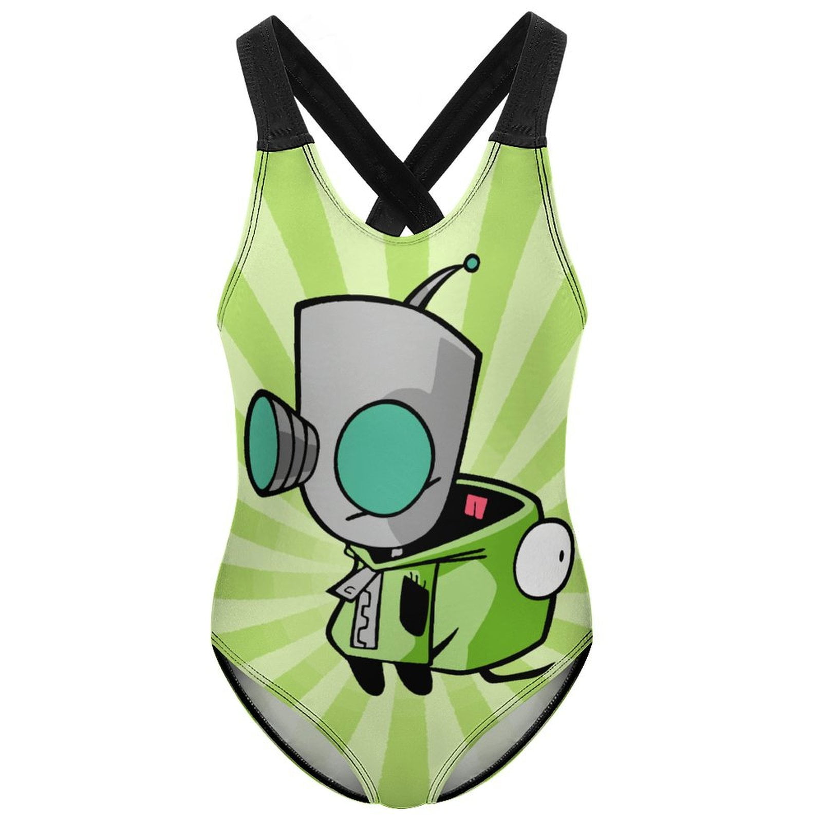 Invader Zim Girls One-piece Swimsuit Beach Pool Kids Swimwear Bathing ...