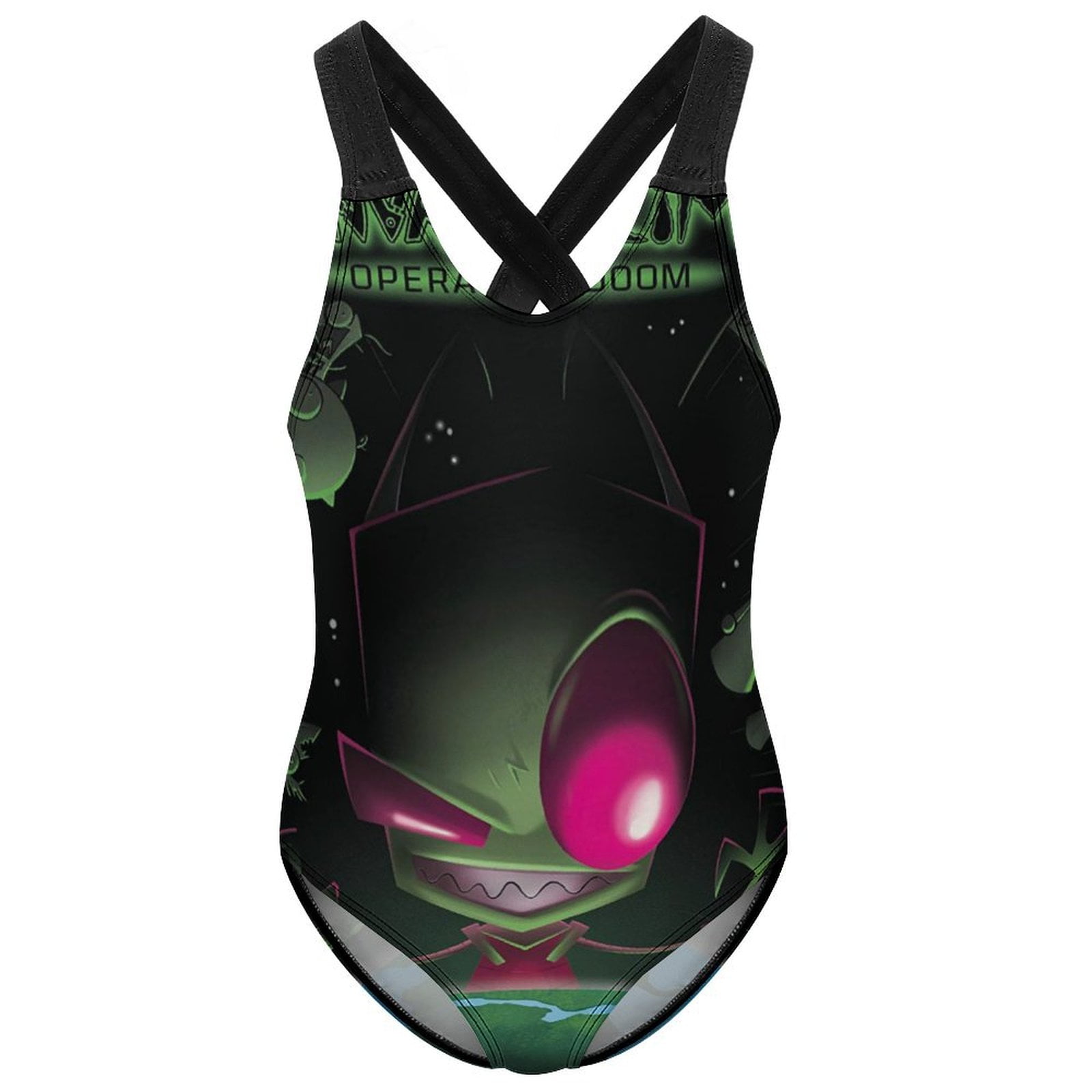 Invader Zim Girls One-piece Swimsuit Beach Pool Kids Swimwear Bathing ...