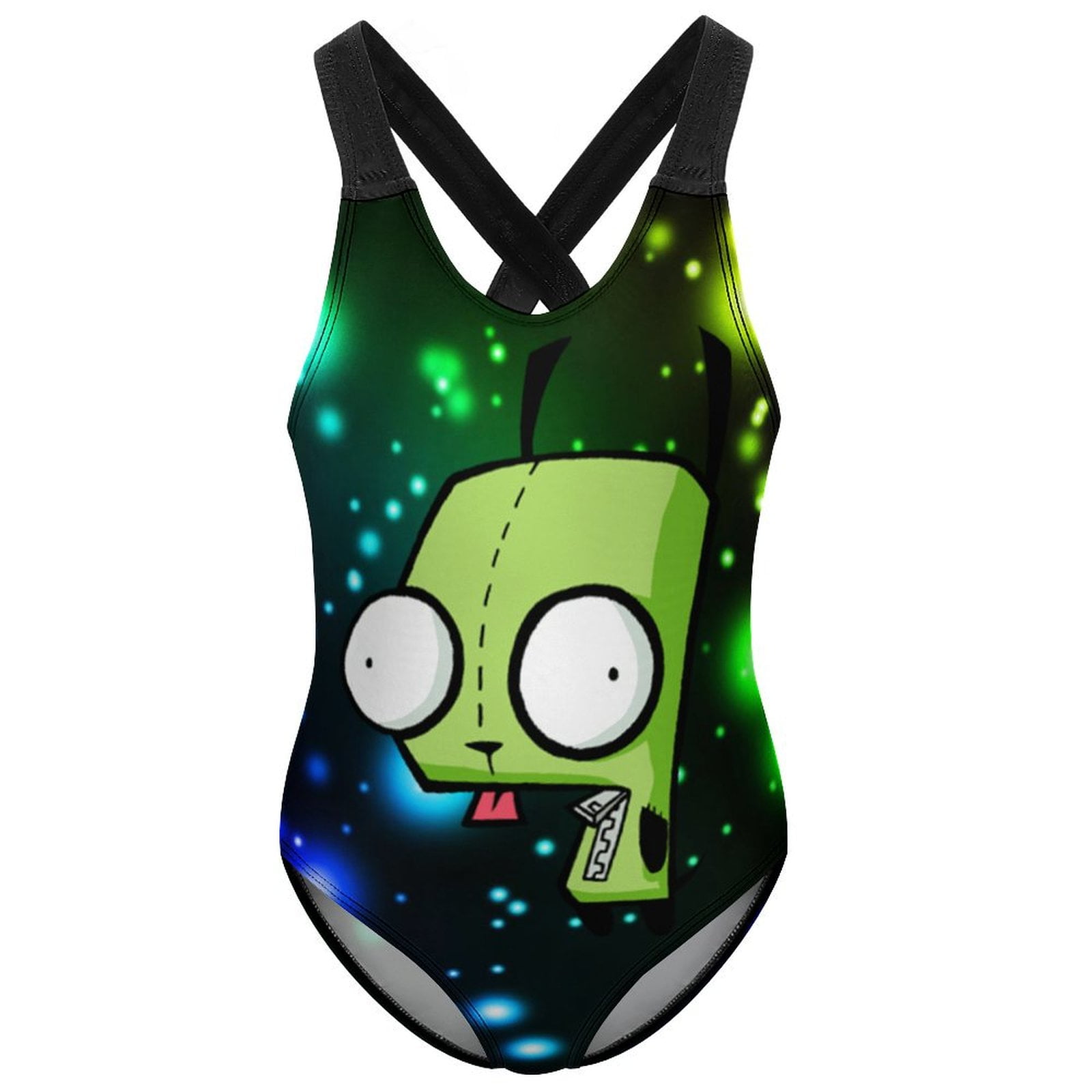 Invader Zim Girls One-piece Swimsuit Beach Pool Kids Swimwear Bathing ...