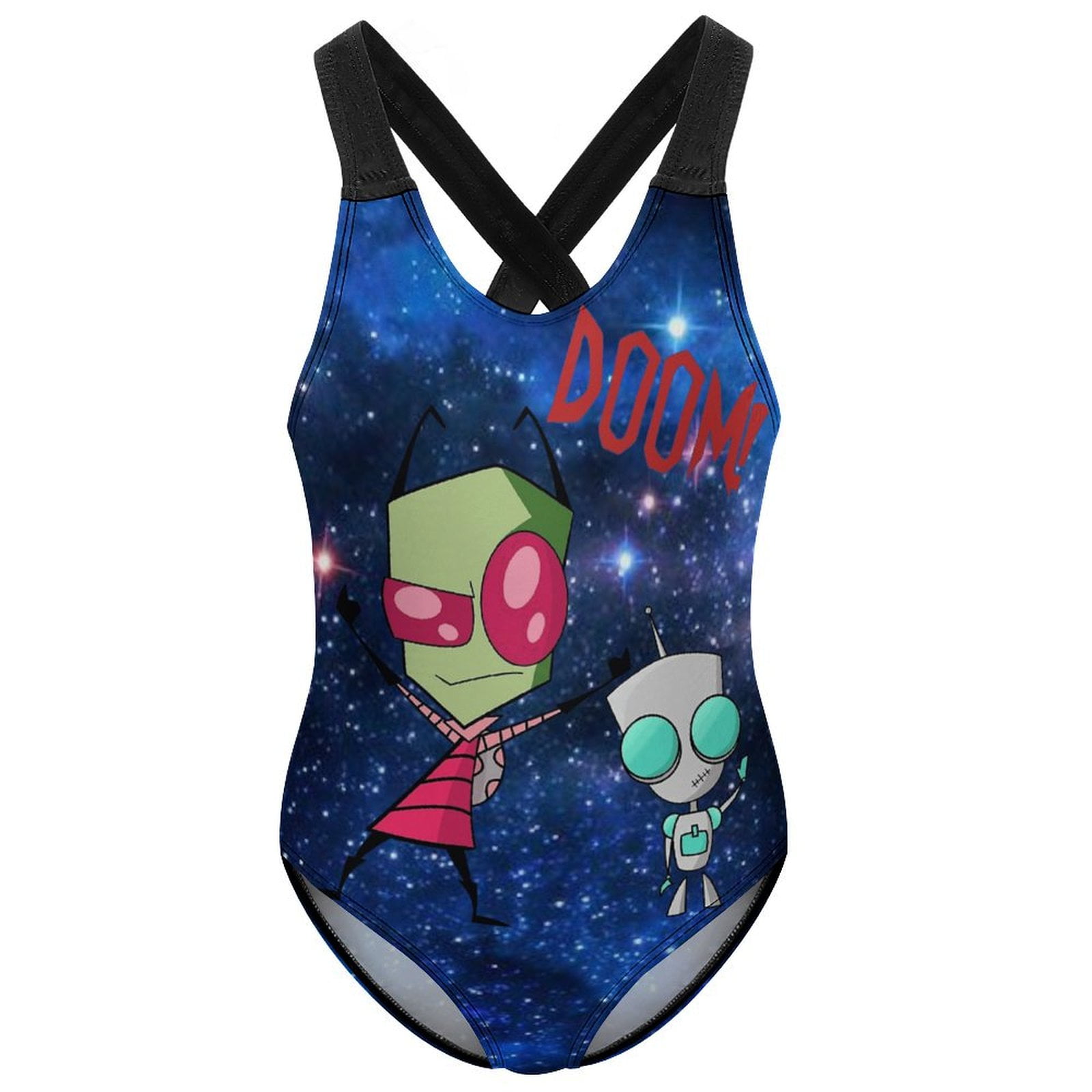 Invader Zim Girls One-piece Swimsuit Beach Pool Kids Swimwear Bathing ...