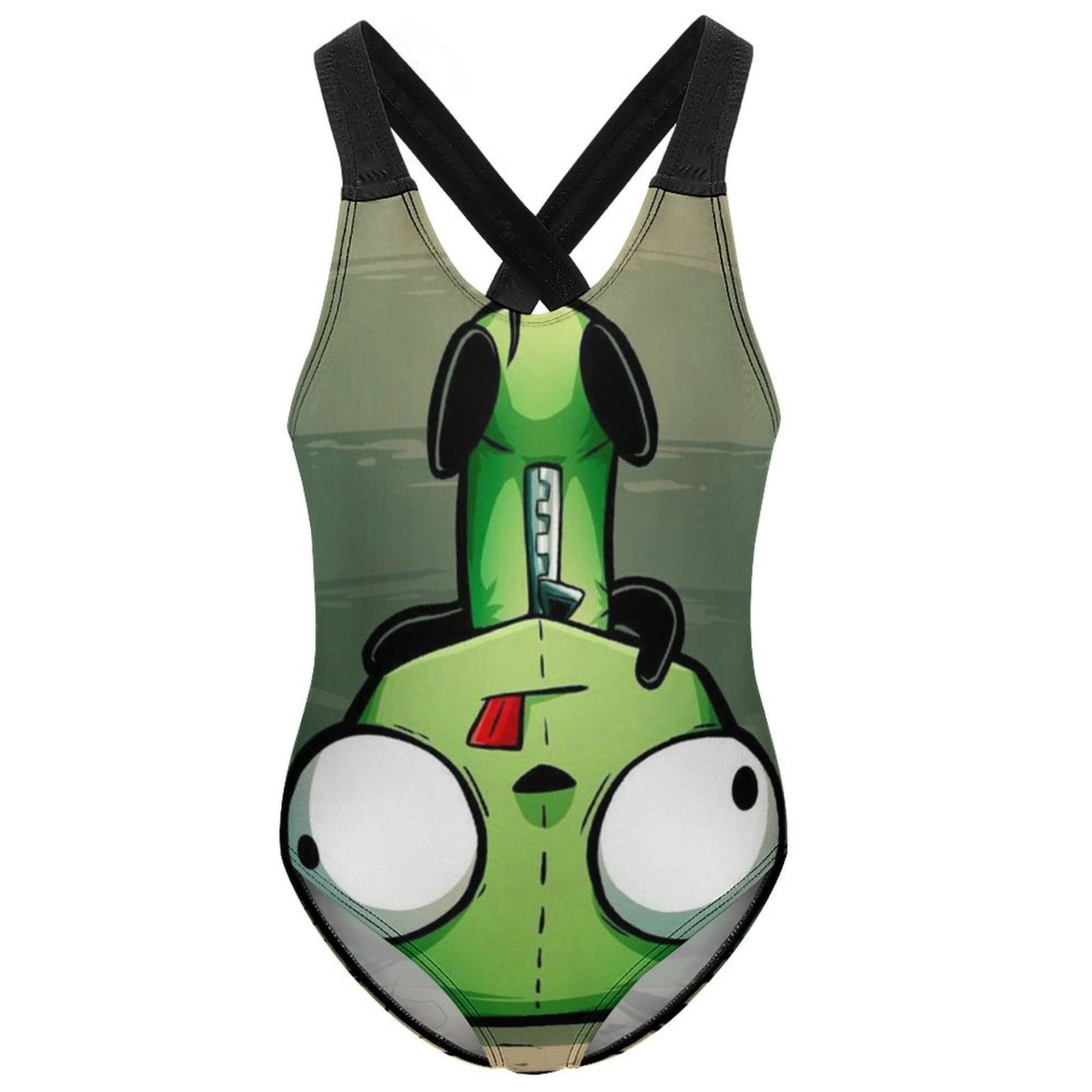 Invader Zim Girls One-piece Swimsuit Beach Pool Kids Swimwear Bathing ...