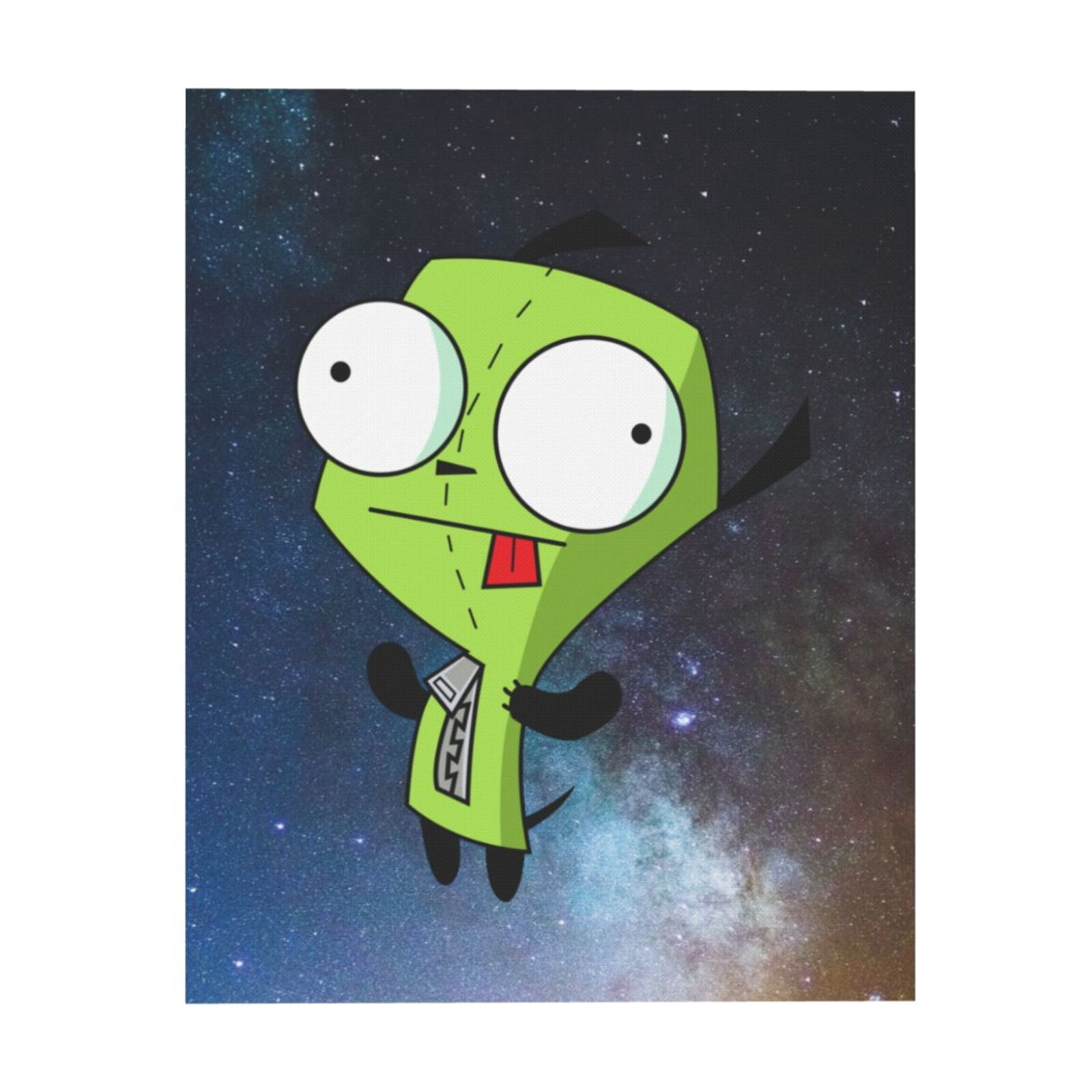Invader Zim Green Canvas Decorative Poster Art Picture Painting Bedroom ...