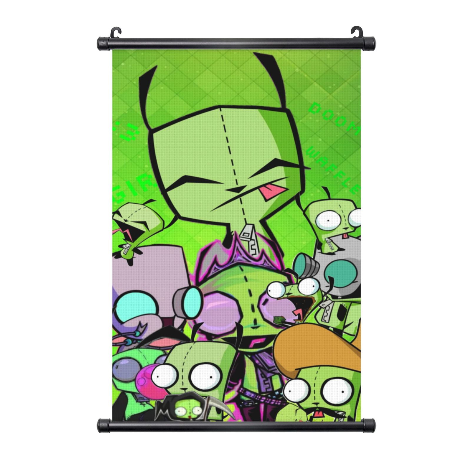 Invader Zim Hanging Poster, Black Plastic Shaft Wall Hanging Posters ...