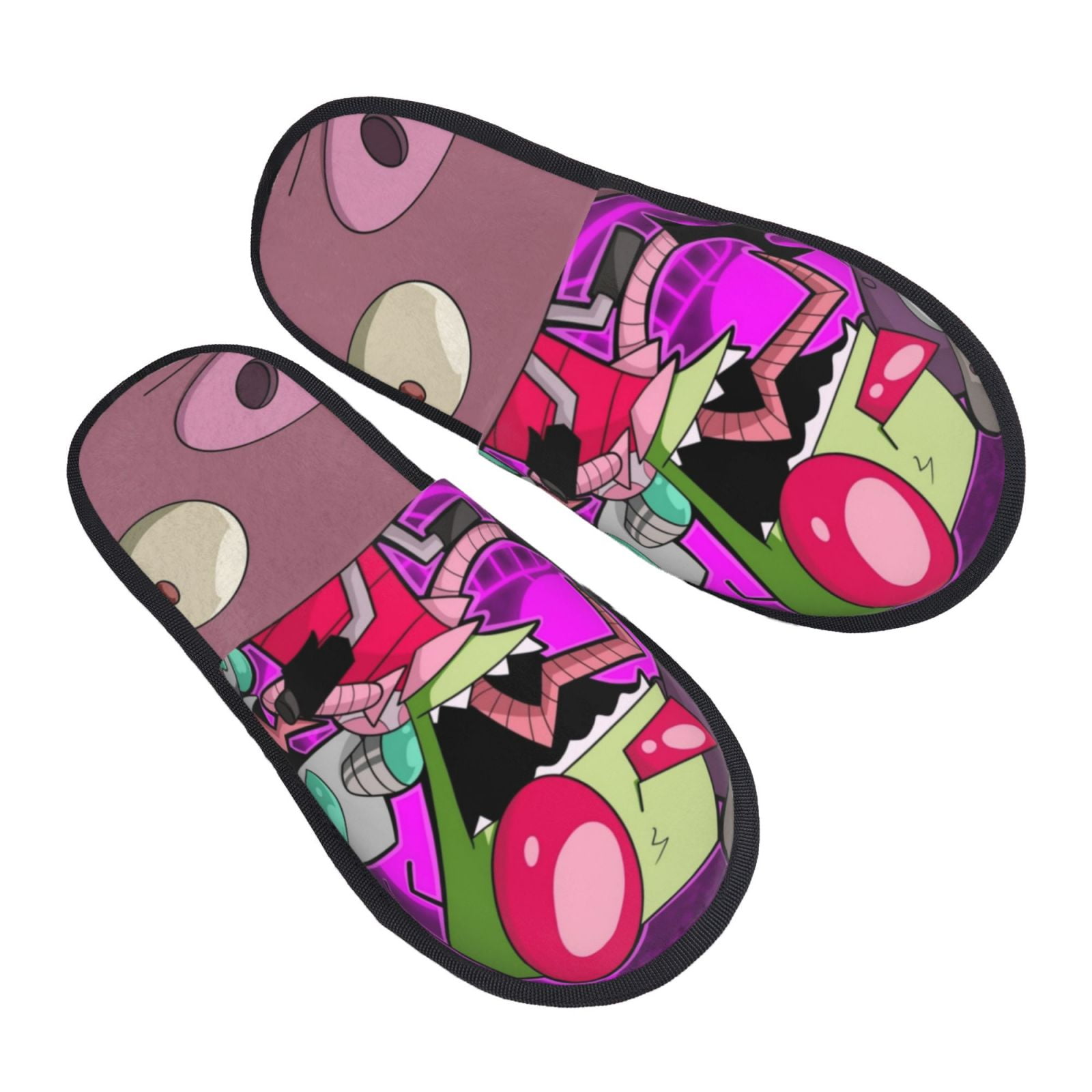 Invader Zim House Slippers For Women Men Indoor Outdoor-Cute Cotton ...