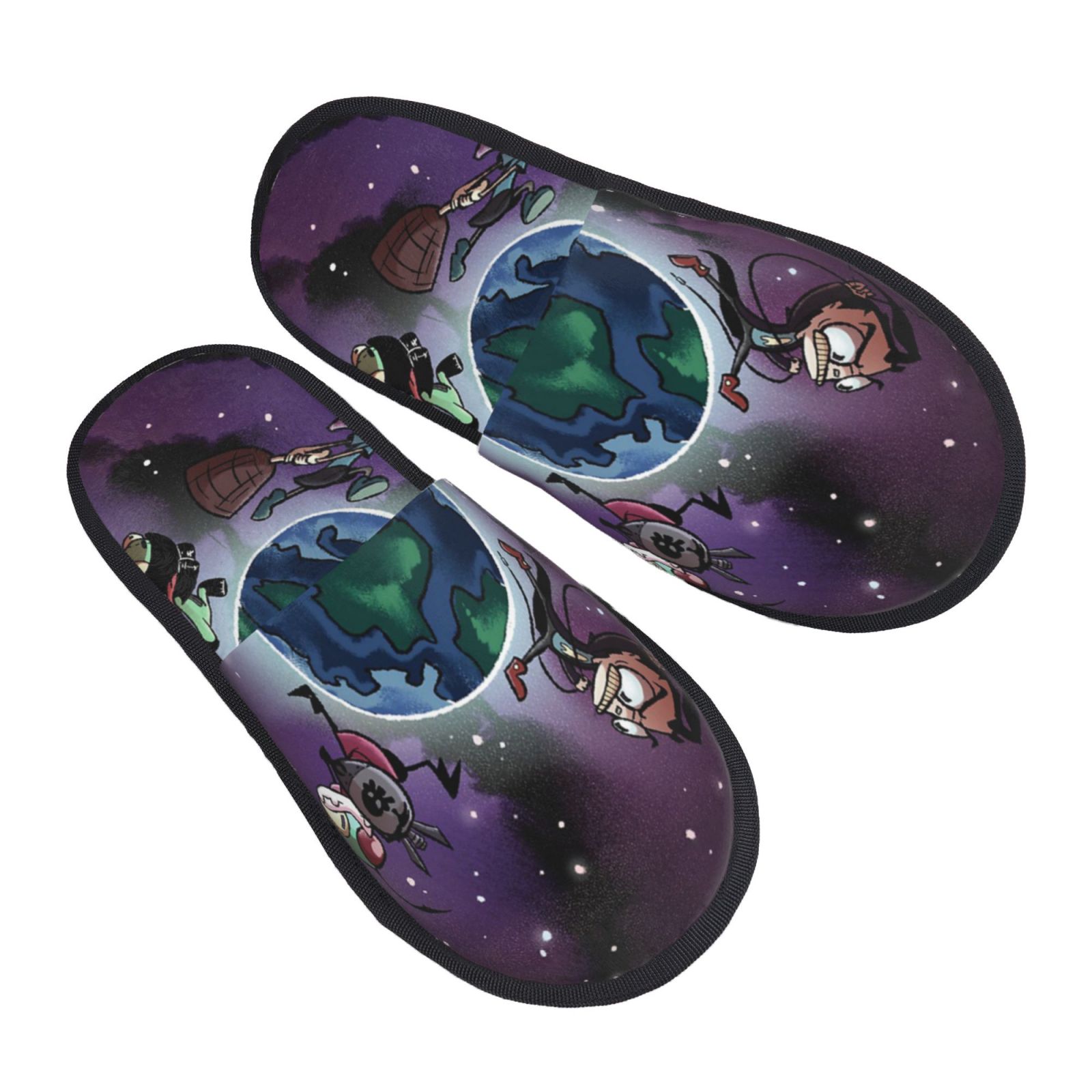 Invader Zim House Slippers For Women Men Indoor Outdoor-Cute Cotton ...