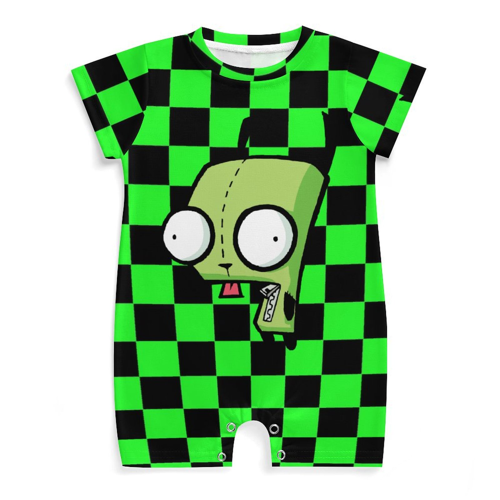 Invader Zim Invader Zim Baby Boy Girl Romper Short Sleeve Cotton ...