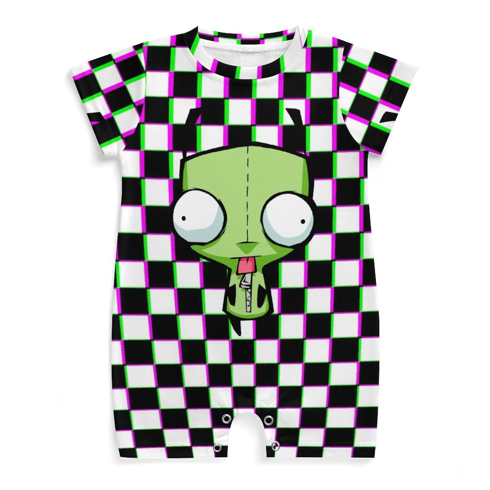 Invader Zim Invader Zim Baby Boy Girl Romper Short Sleeve Cotton ...
