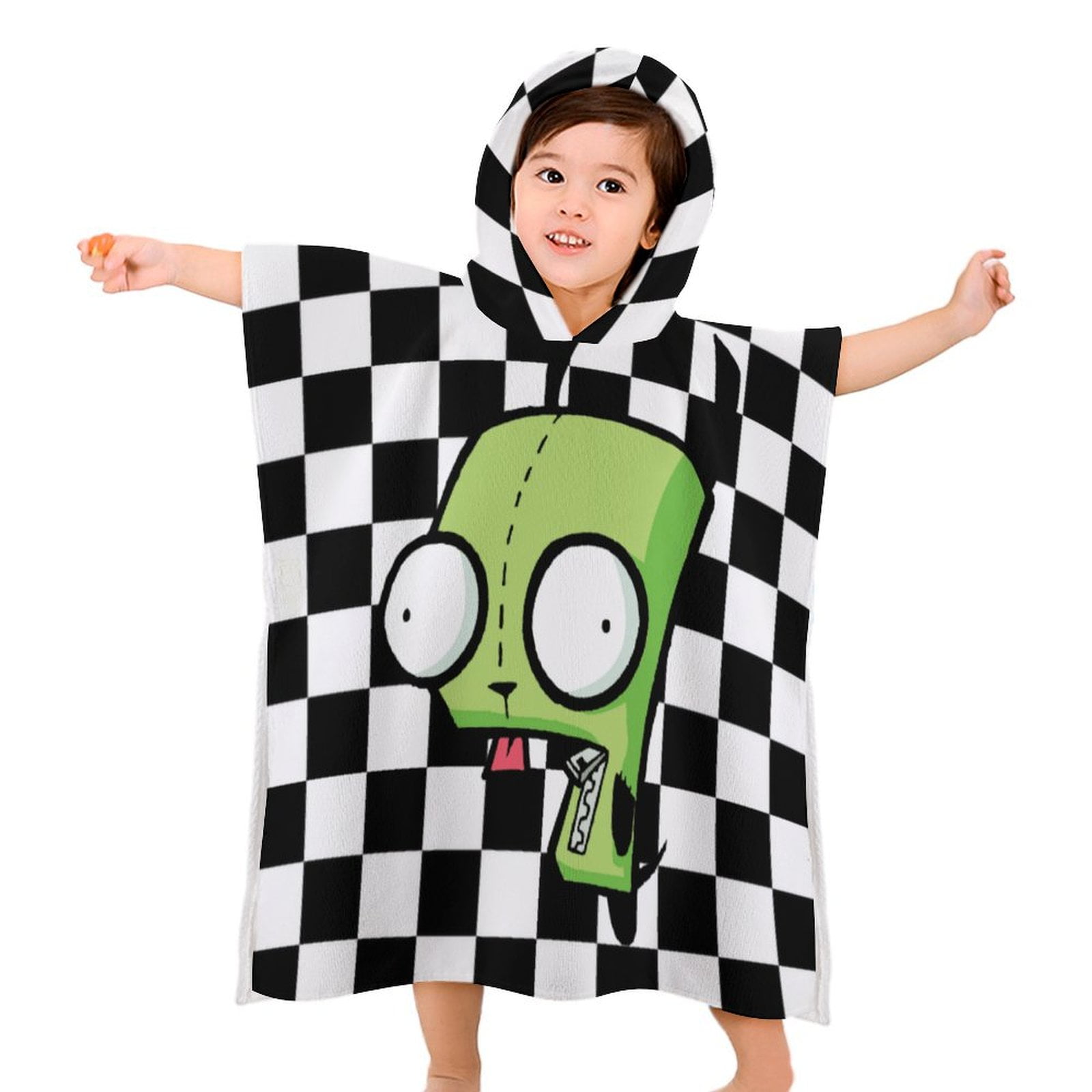 Invader Zim Invader Zim Kids Beach Towels with Hood Soft Quick Dry ...