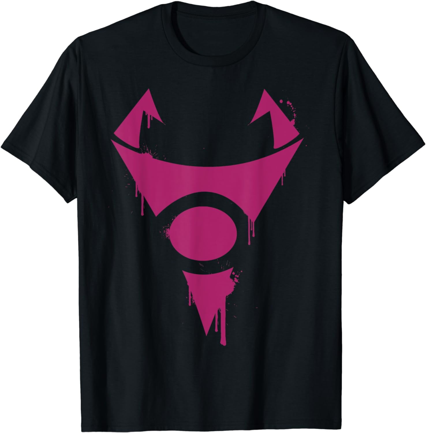 Invader Zim Irken Symbol Purple Spray Paint Stencil T-Shirt - Walmart.com