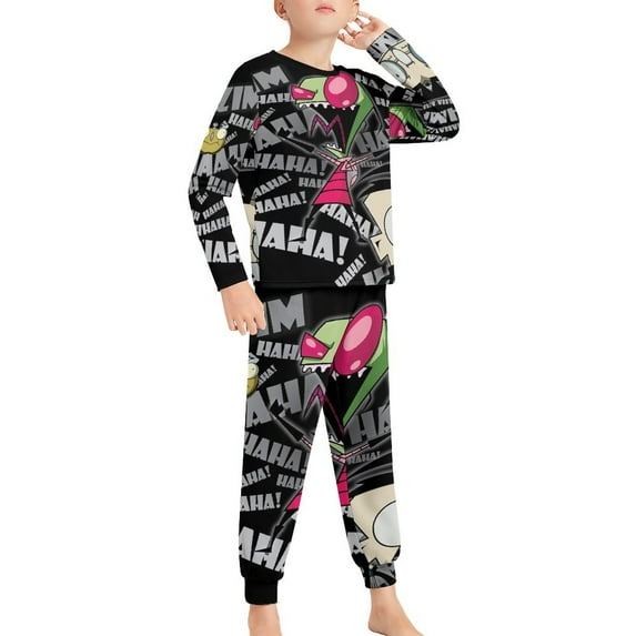 Invader Zim Ki-ds Pajamas 2 Piece Pjs Set Little Big Bo-ys Gi-rls ...
