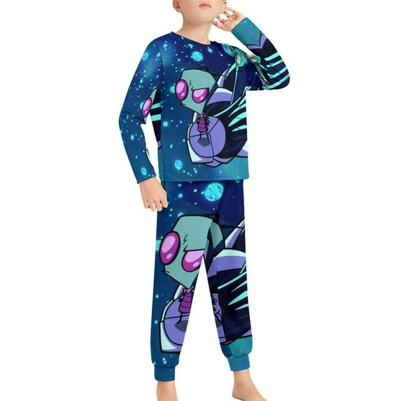 Invader Zim Ki-ds Pajamas 2 Piece Pjs Set Little Big Bo-ys Gi-rls ...
