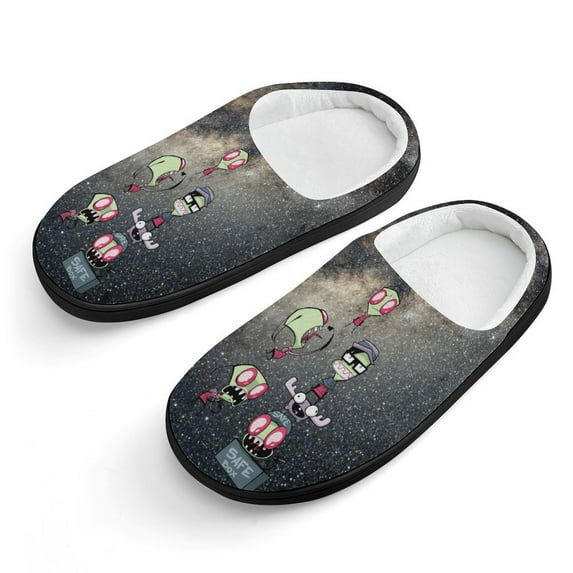 Invader Zim Kid's Cotton Slippers Winter Warm Soft Plush Slippers with ...