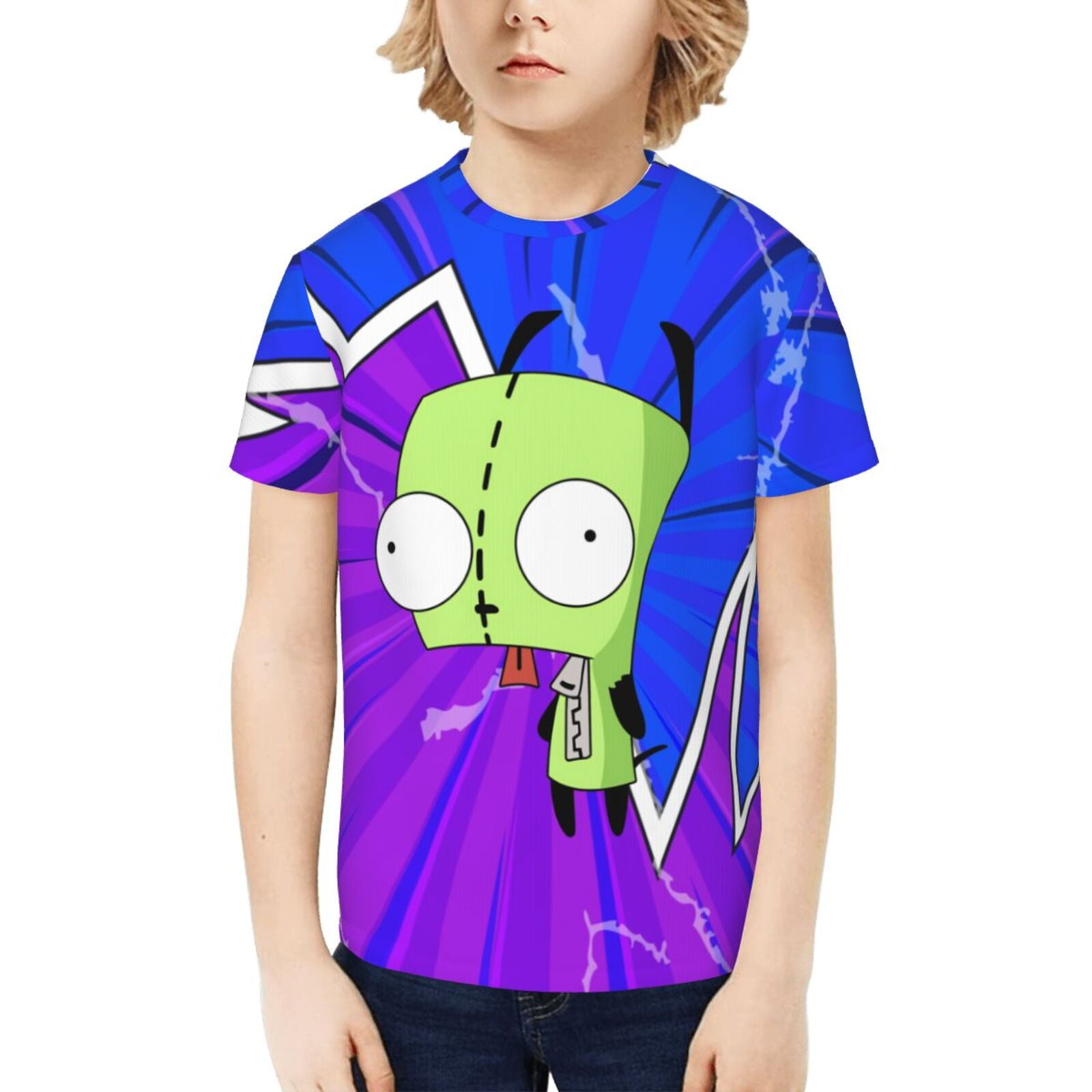 Invader Zim Kids T-Shirt 3d Printed Graphic T-Shirts Boys And Girls ...