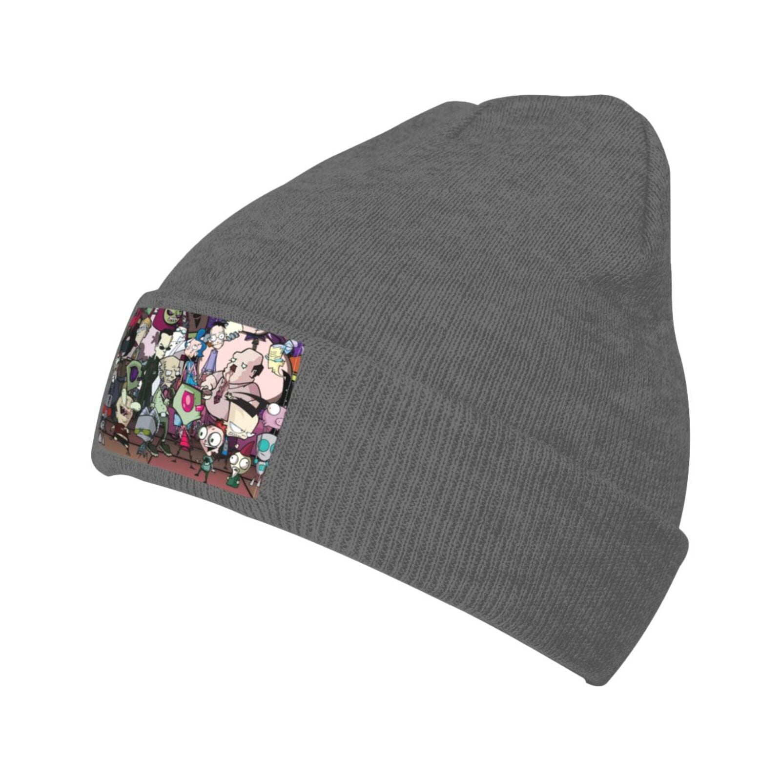Invader Zim Knit Beanie Hat Winter Soft Watch Cap Elastic Skull Caps ...