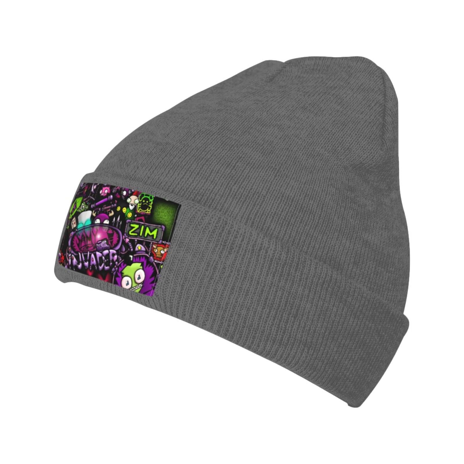 Invader Zim Knit Beanie Hat Winter Soft Watch Cap Elastic Skull Caps ...