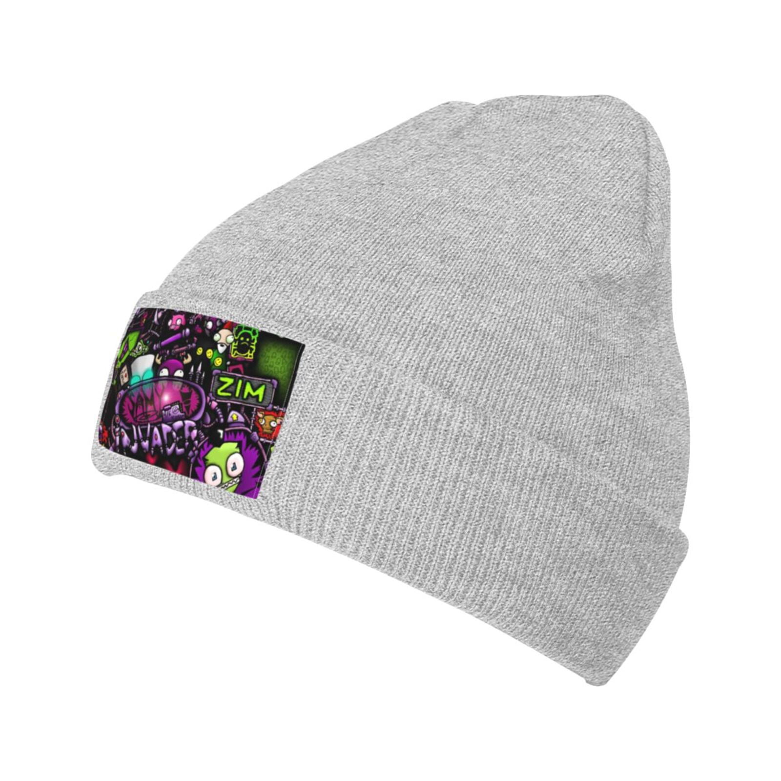 Invader Zim Knit Beanie Hat Winter Soft Watch Cap Elastic Skull Caps ...
