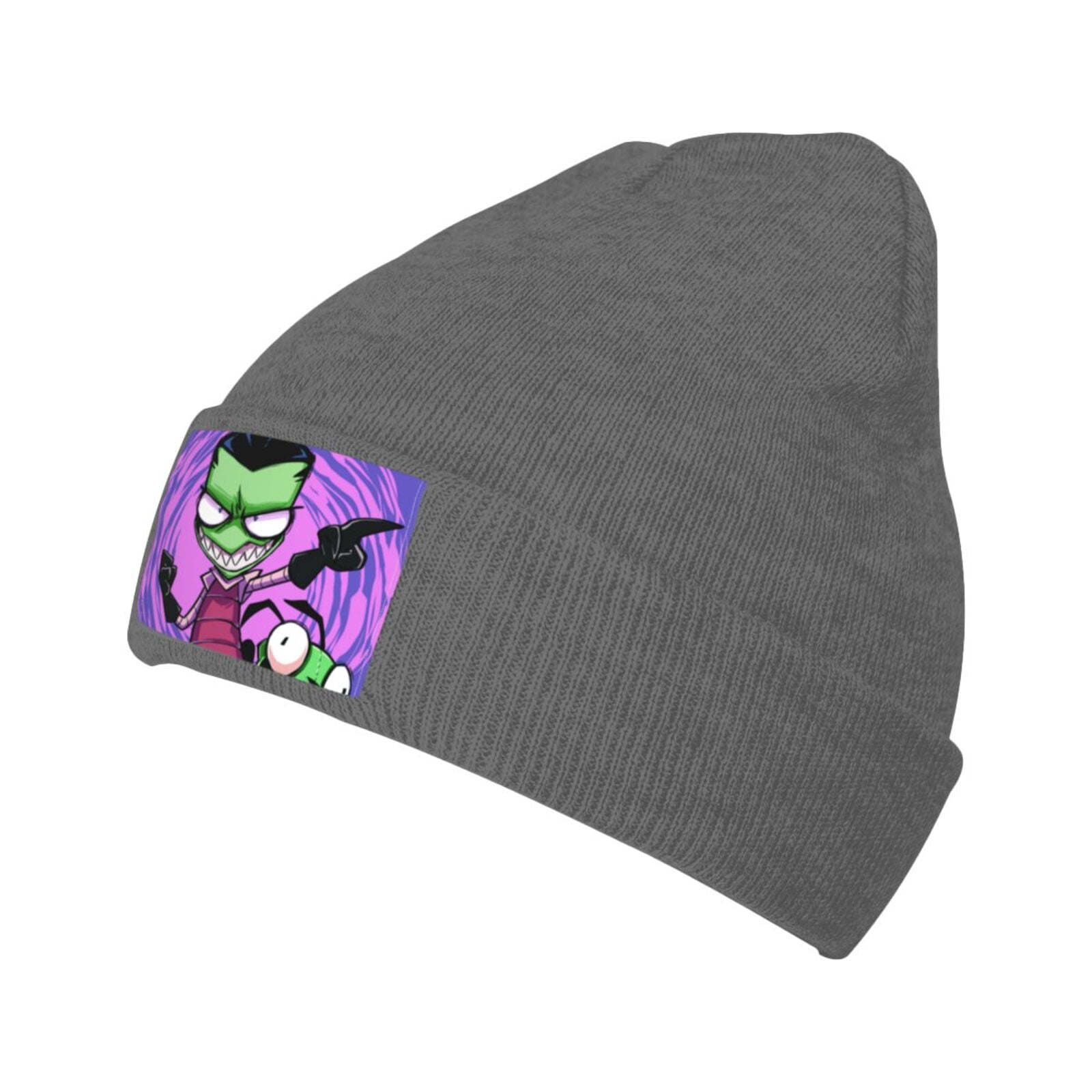 Invader Zim Knit Beanie Hat Winter Soft Watch Cap Elastic Skull Caps ...