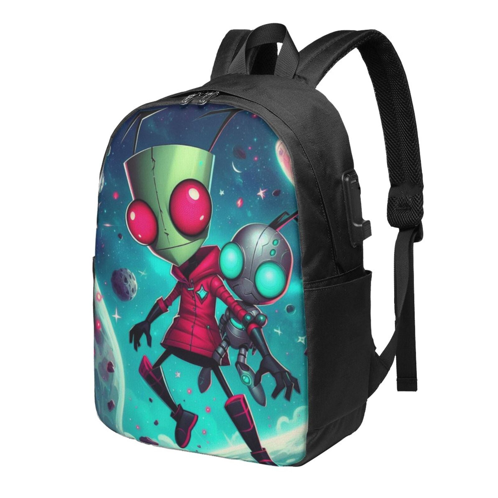 Invader Zim Laptop Backpack Daypack School Student Bookbag Satchel ...