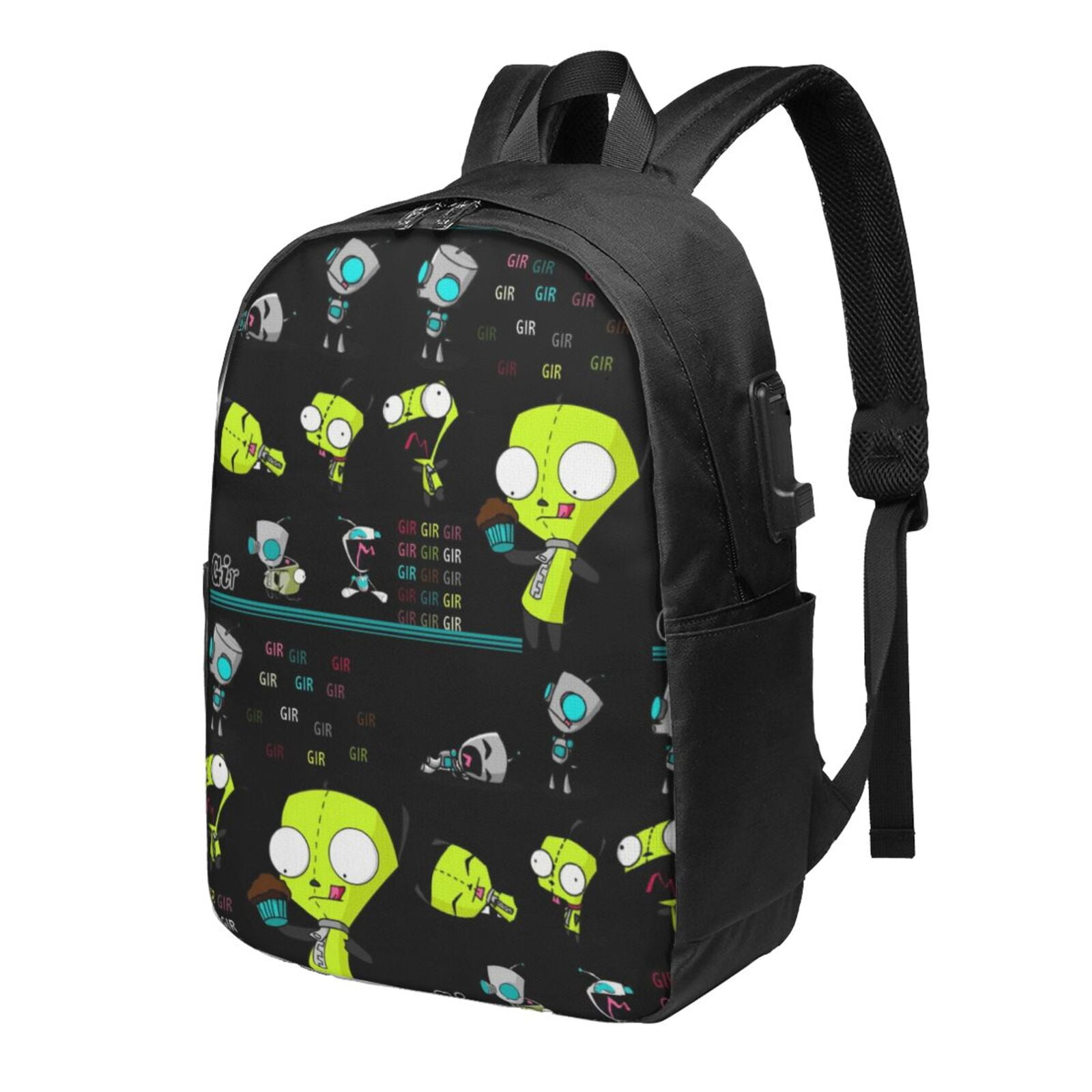 Invader Zim Laptop Backpack With Usb Charging Port 17 Inch Daypack ...