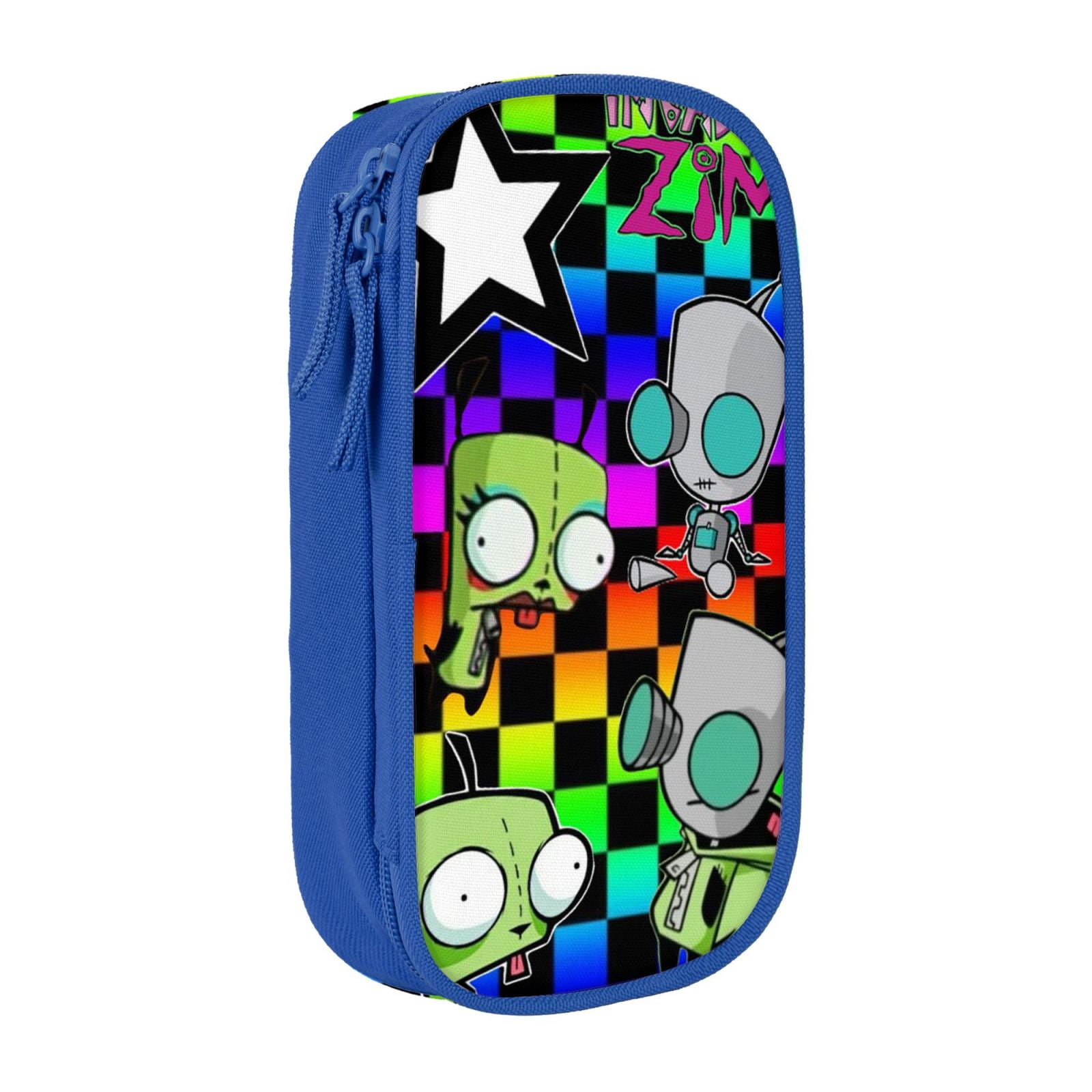 Invader Zim Large Pencil Case, Durable Pencil Pouch with Big Capacity ...
