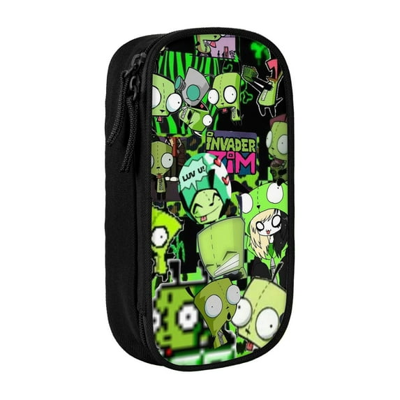 Invader Zim Large Pencil Case, Durable Pencil Pouch with Big Capacity ...