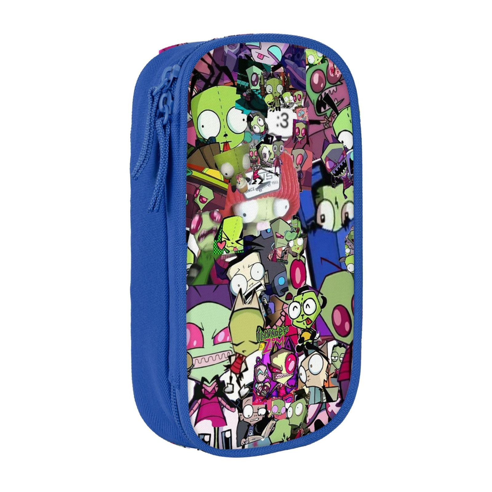 Invader Zim Large Pencil Case, Durable Pencil Pouch with Big Capacity ...