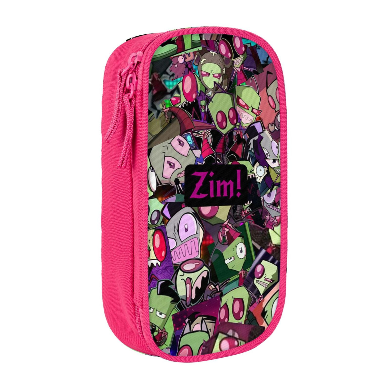 Invader Zim Large Pencil Case, Durable Pencil Pouch with Big Capacity ...