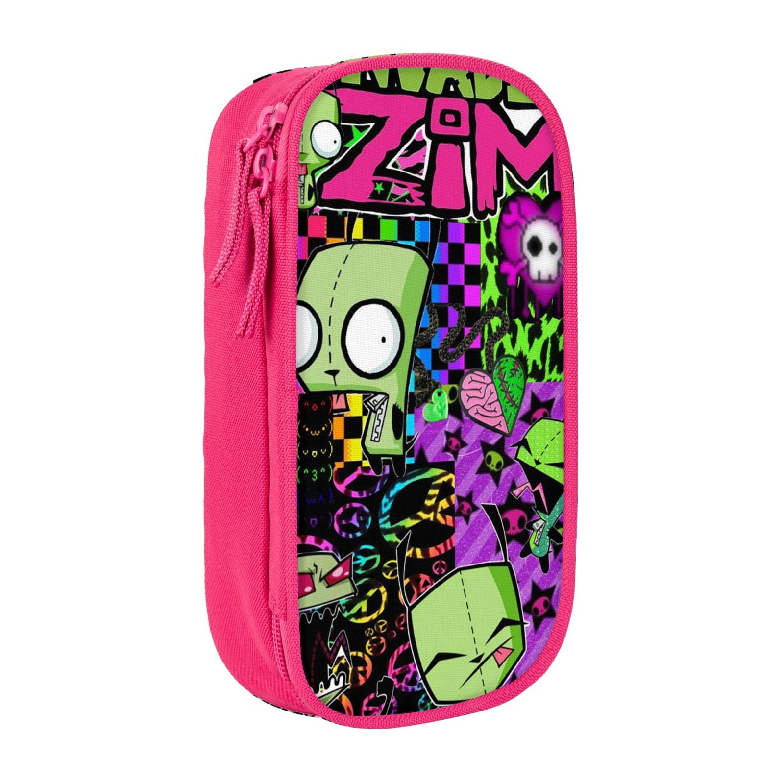 Invader Zim Large Pencil Case, Durable Pencil Pouch with Big Capacity ...