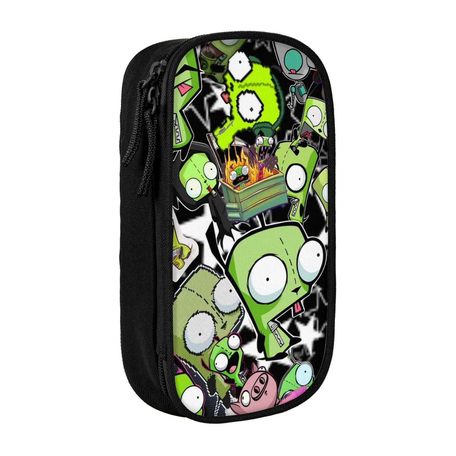 Invader Zim Large Pencil Case, Durable Pencil Pouch with Big Capacity ...
