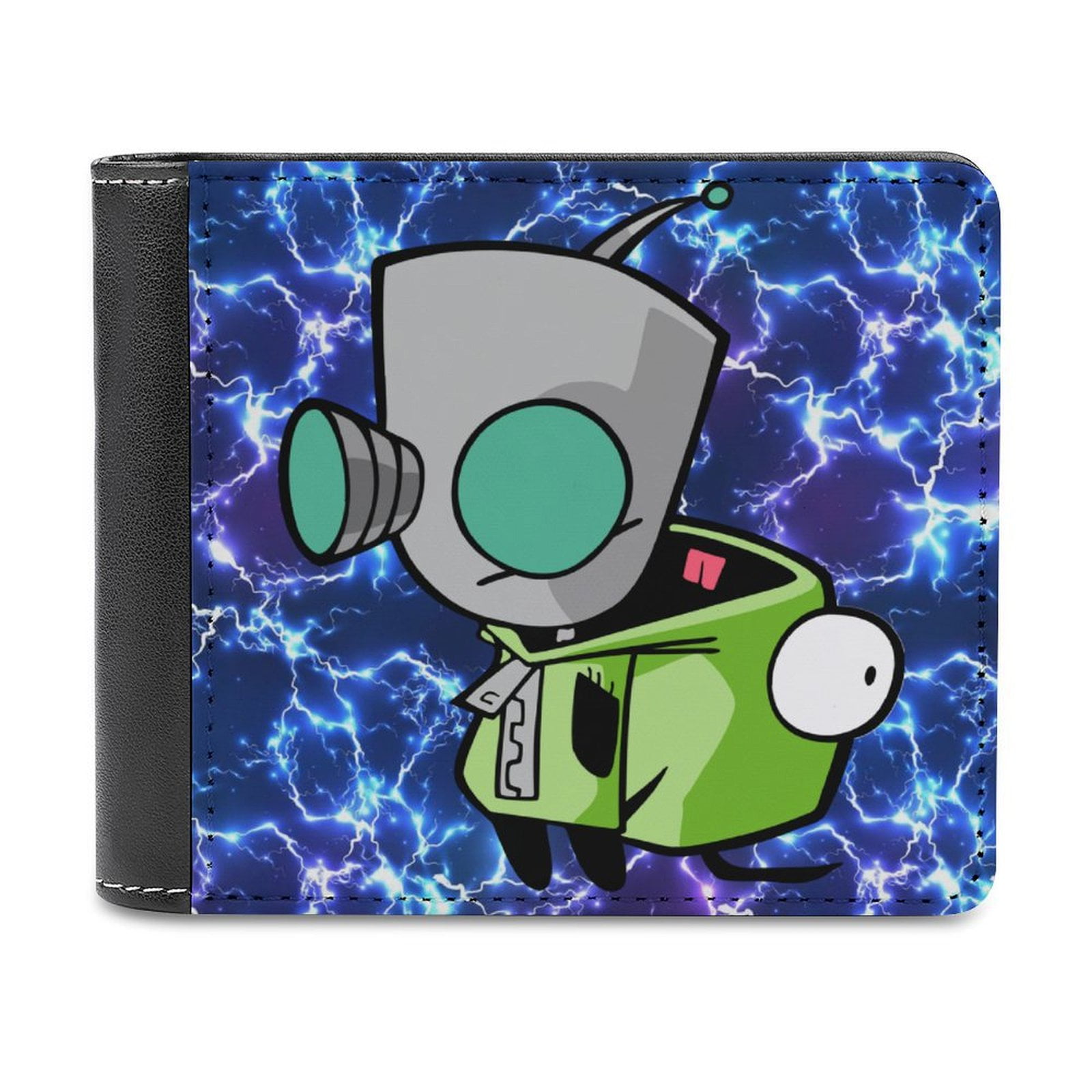 Invader Zim Leather Wallet Slim Card Wallet Bifold RFID Blocking Card ...