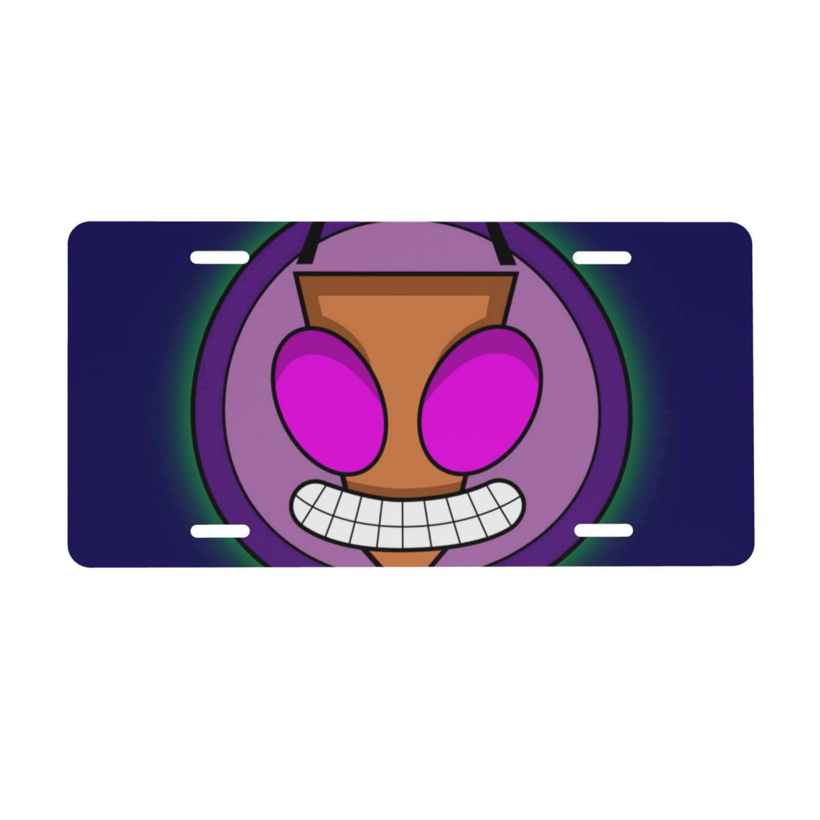 Invader Zim License Plate Cover Aluminum Novelty Vanity Tag Protection ...