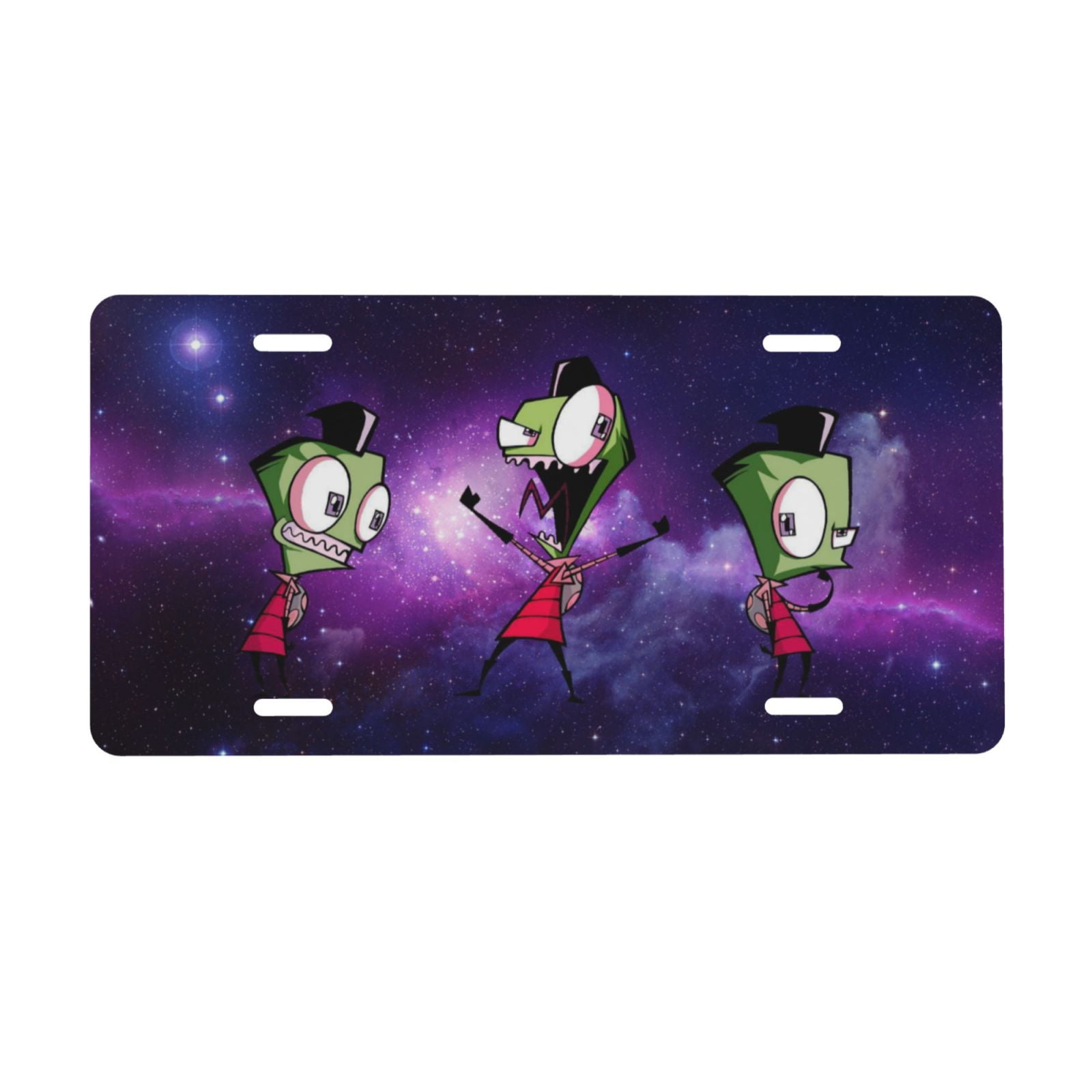 Invader Zim License Plate Cover Aluminum Novelty Vanity Tag Protection ...