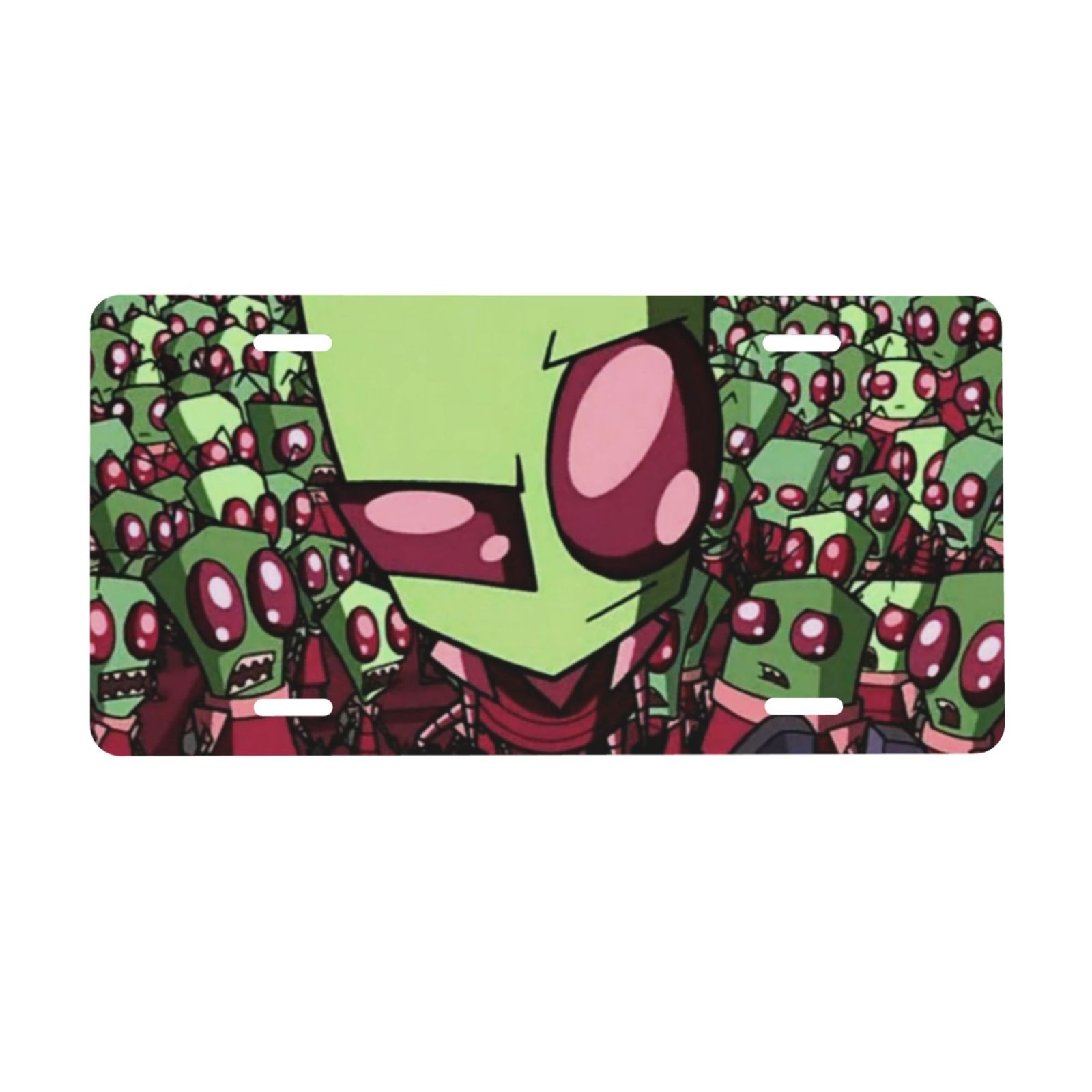 Invader Zim License Plate Cover Aluminum Novelty Vanity Tag Protection ...