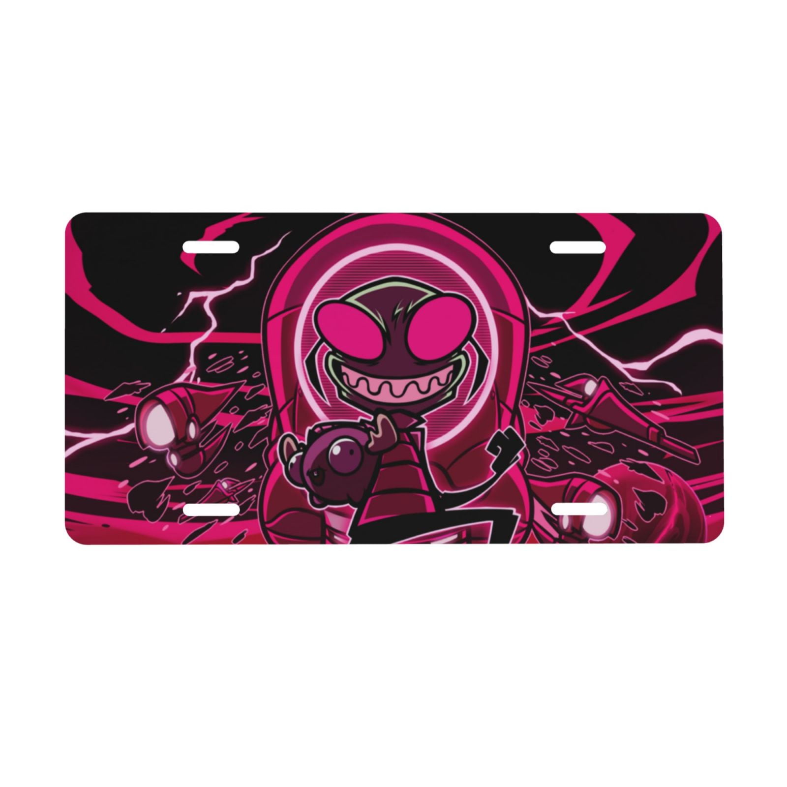 Invader Zim License Plate Cover Aluminum Novelty Vanity Tag Protection ...