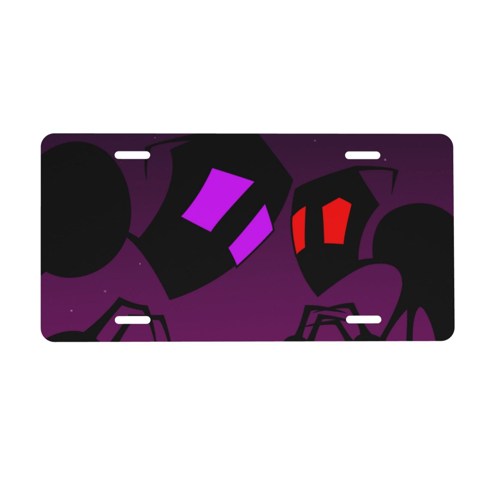 Invader Zim License Plate Cover Aluminum Novelty Vanity Tag Protection ...