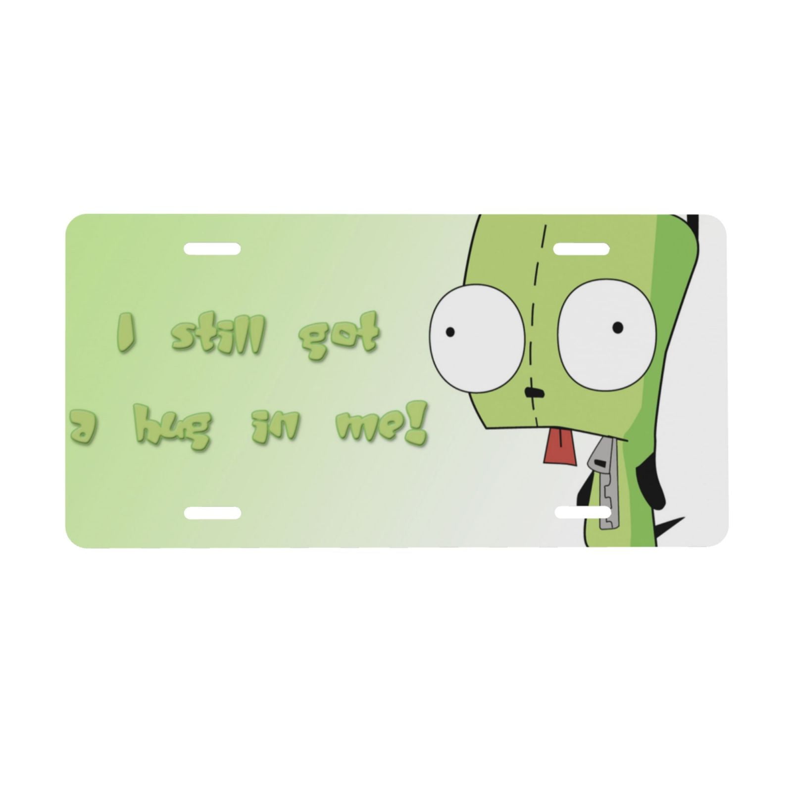 Invader Zim License Plate Cover Aluminum Novelty Vanity Tag Protection ...