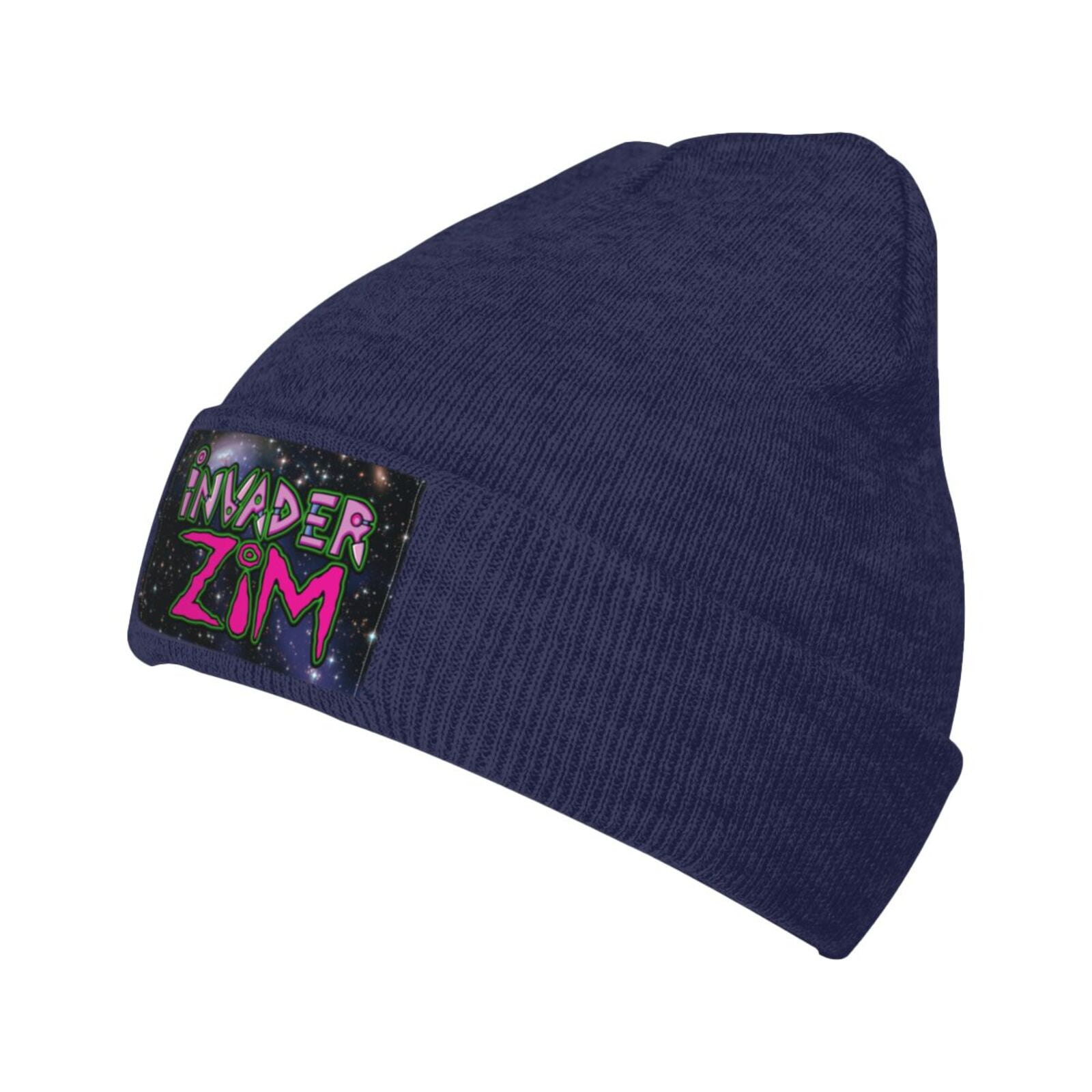Invader Zim Logo Stretchable Knitted Beanie Hat Unisex Hat Daily Winter ...