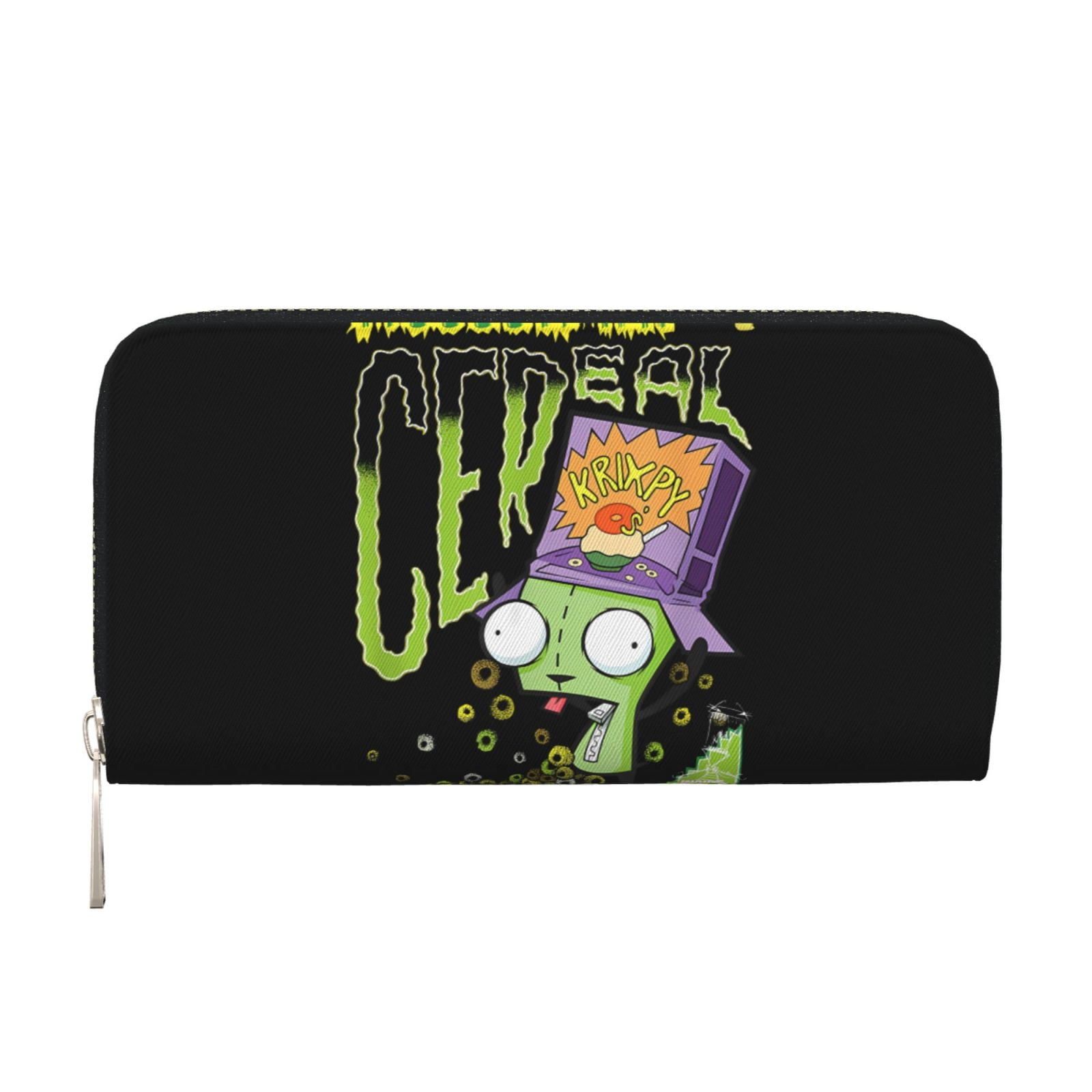 Invader Zim Long Leather Wallet for Men, Gift for Men With Zipper Coin ...
