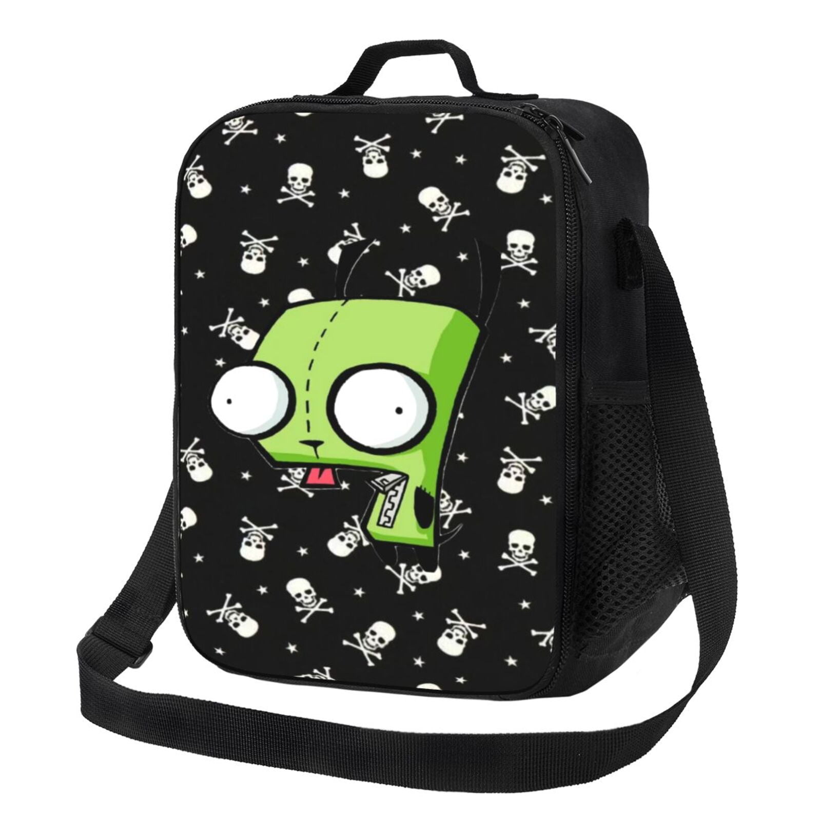 Invader Zim Lunch Bag Cartoon Insulated Lunch Box with Shoulder Strap ...