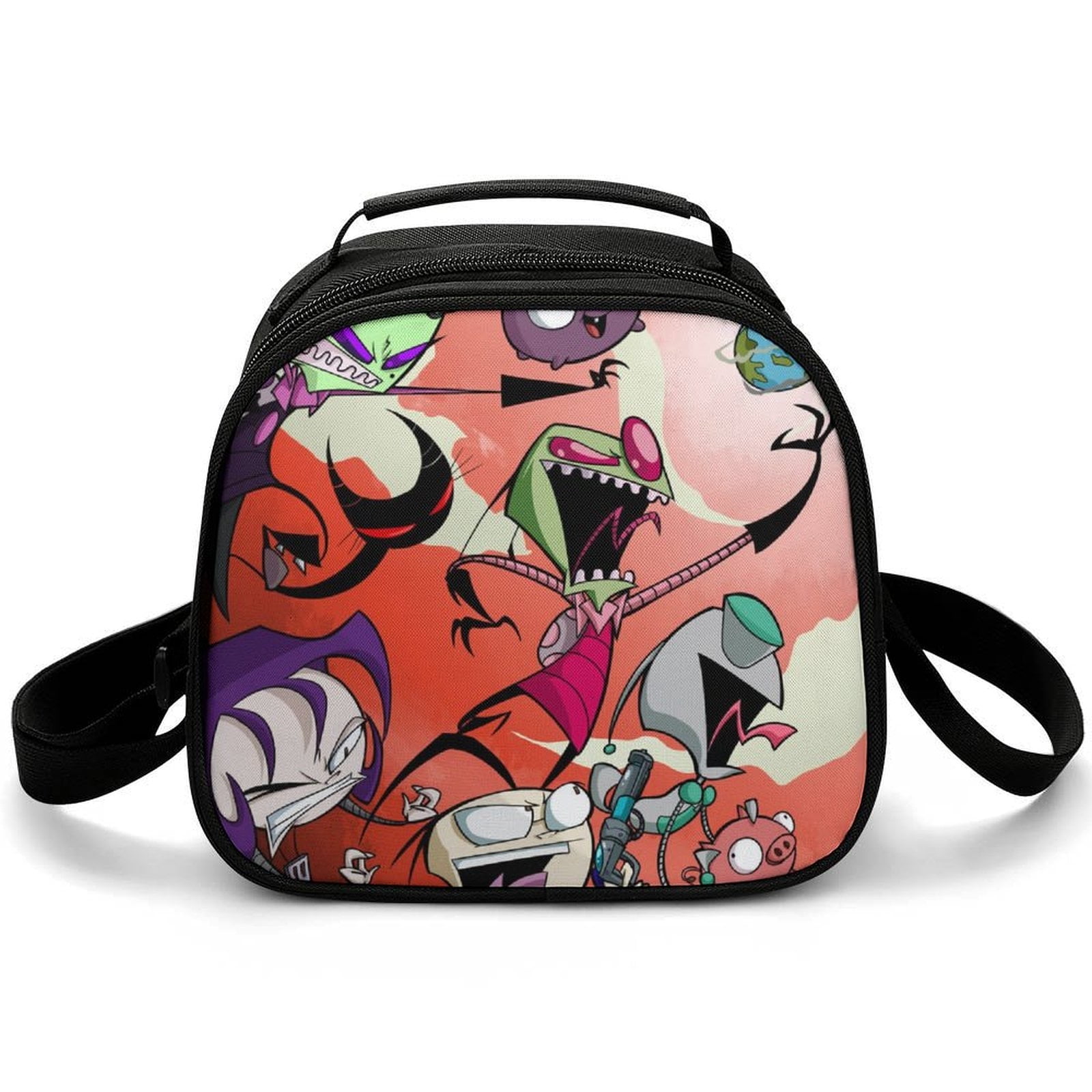Invader Zim Lunch Bag Cooler Bag Portable Meal Holder Shoulder Bag ...