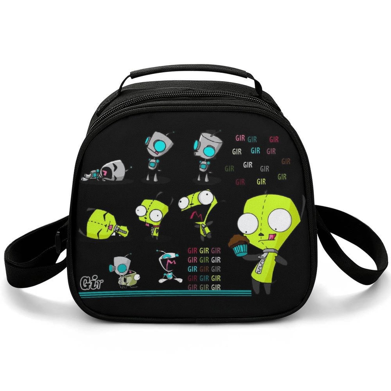 Invader Zim Lunch Bag Cooler Bag Portable Meal Holder Shoulder Bag ...