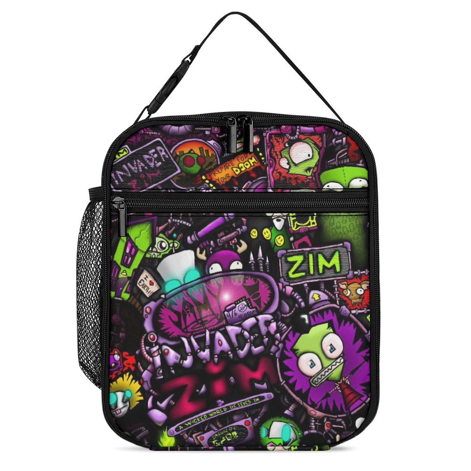 Invader Zim Lunch Bag Insulated Lunch Box Meal Cooler Bag Reusable ...