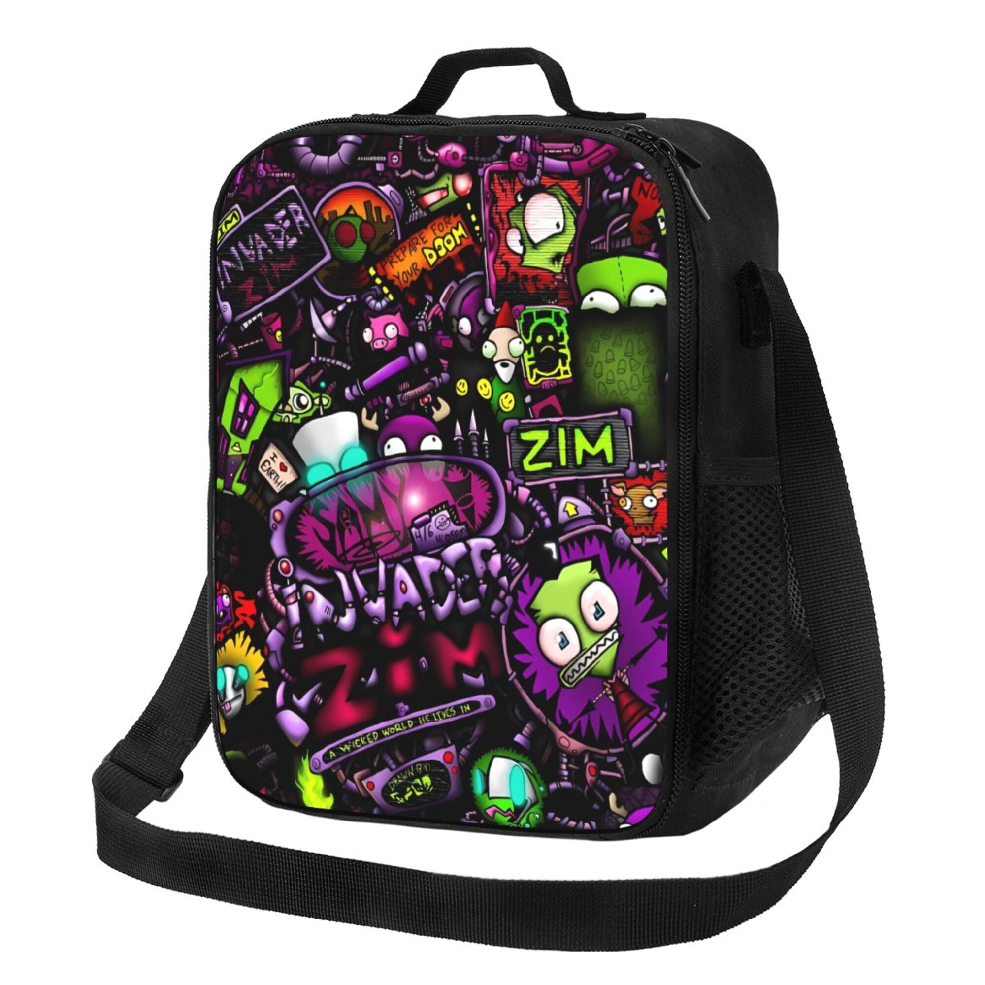 Invader Zim Lunch Bag Lunch Box Lightweight Durable Lunch Tote Bag ...