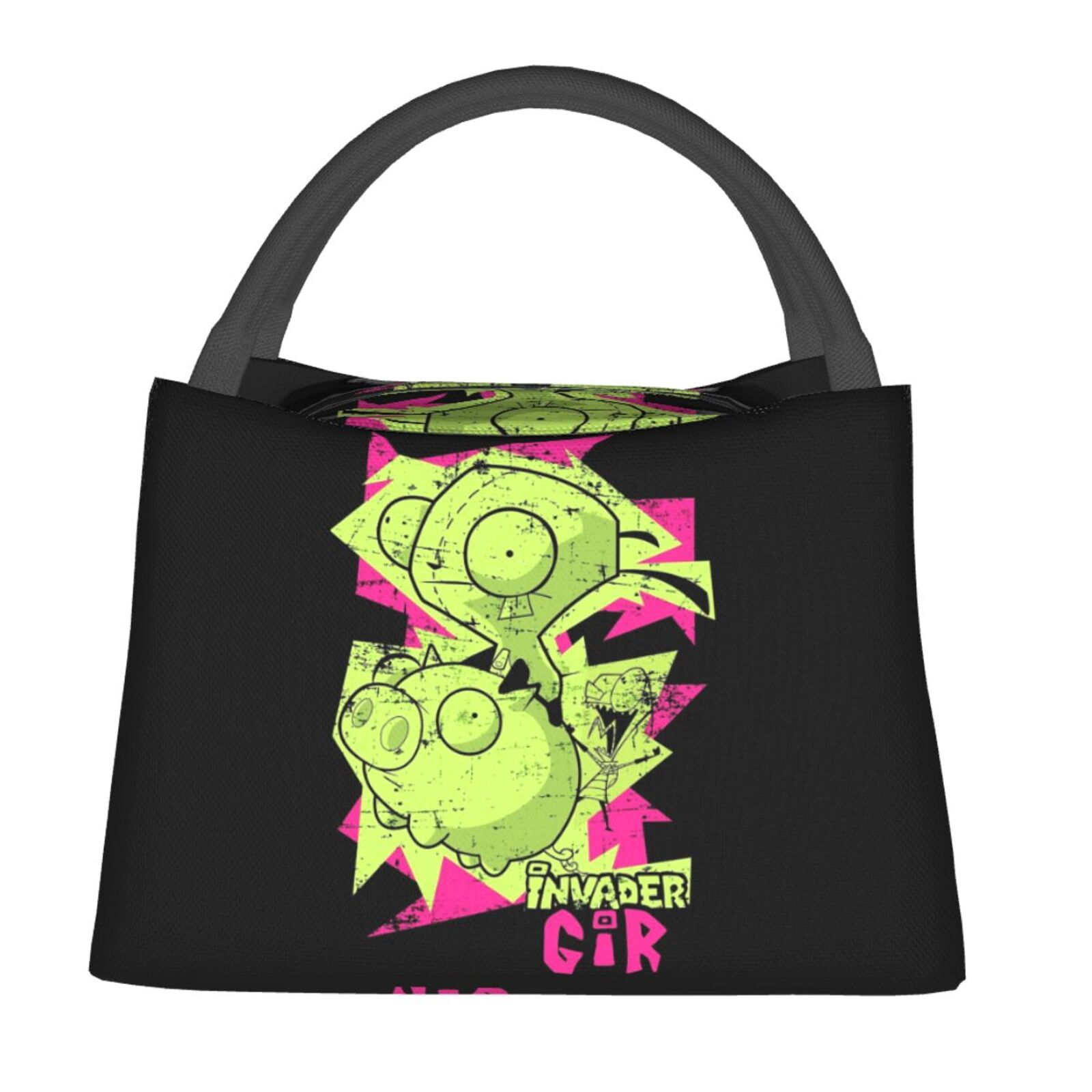Invader Zim Lunch Bag Portable Reusable Tote Bag Lunch Box Insulated ...