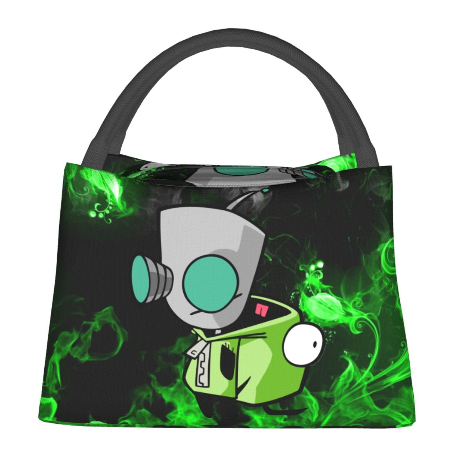 Invader Zim Lunch Bag Portable Reusable Tote Bag Lunch Box Insulated ...