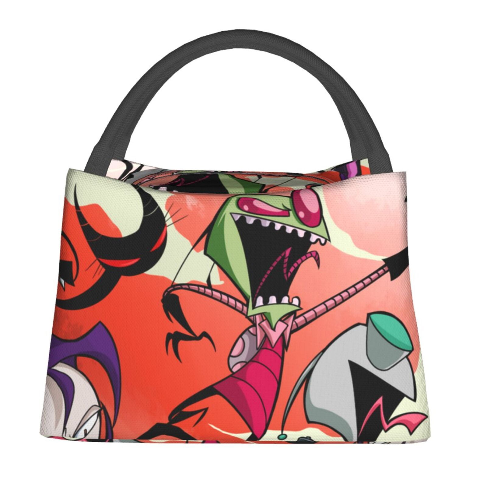 Invader Zim Lunch Bag Portable Reusable Tote Bag Lunch Box Insulated ...