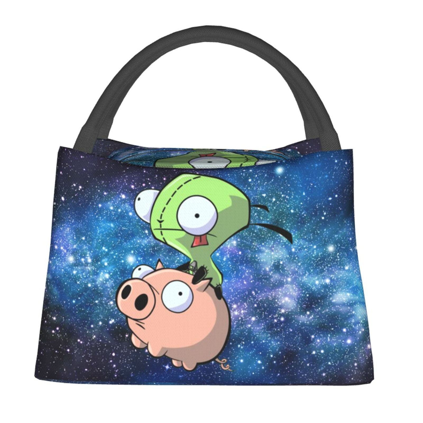 Invader Zim Lunch Bag Portable Reusable Tote Bag Lunch Box Insulated ...