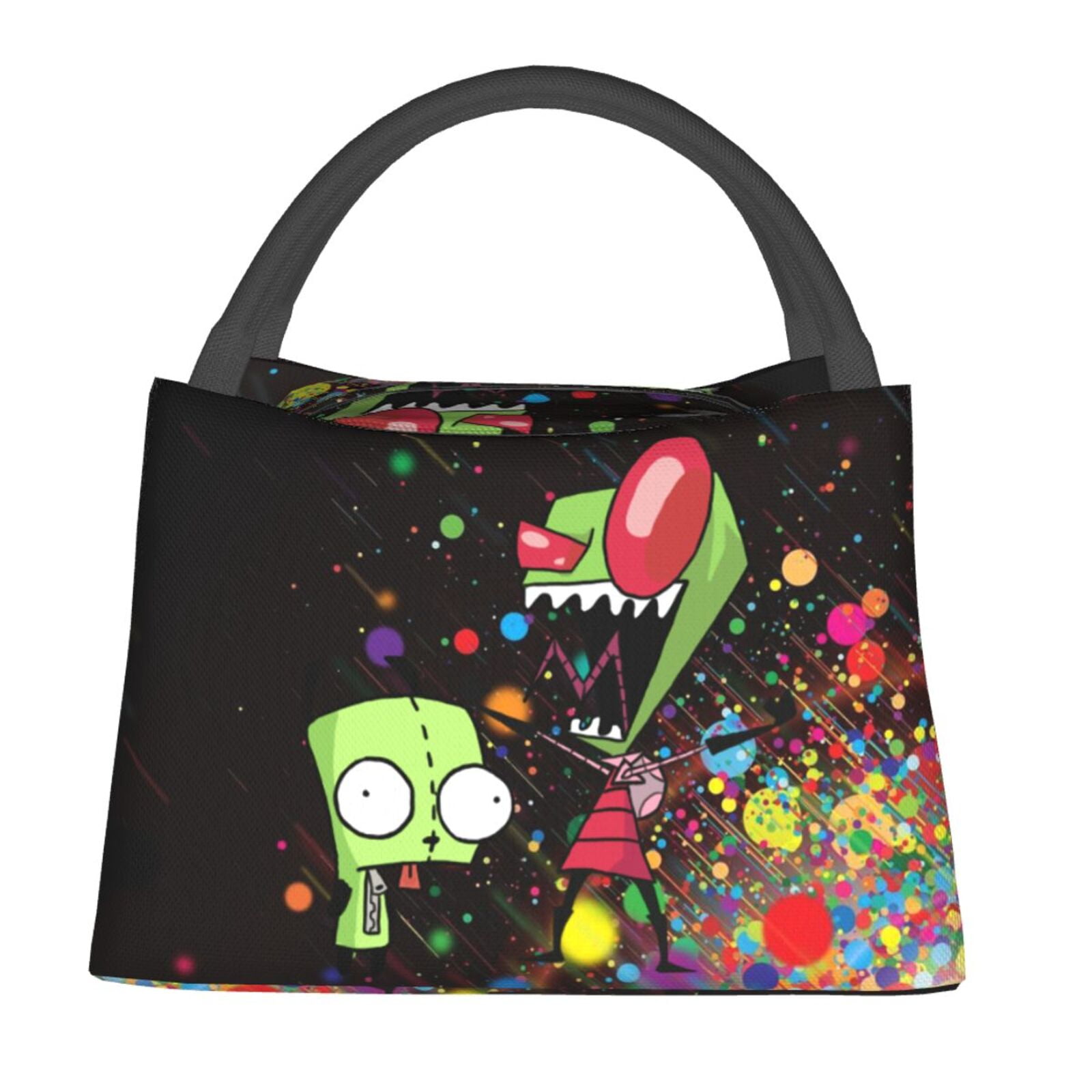 Invader Zim Lunch Bag Portable Reusable Tote Bag Lunch Box Insulated ...