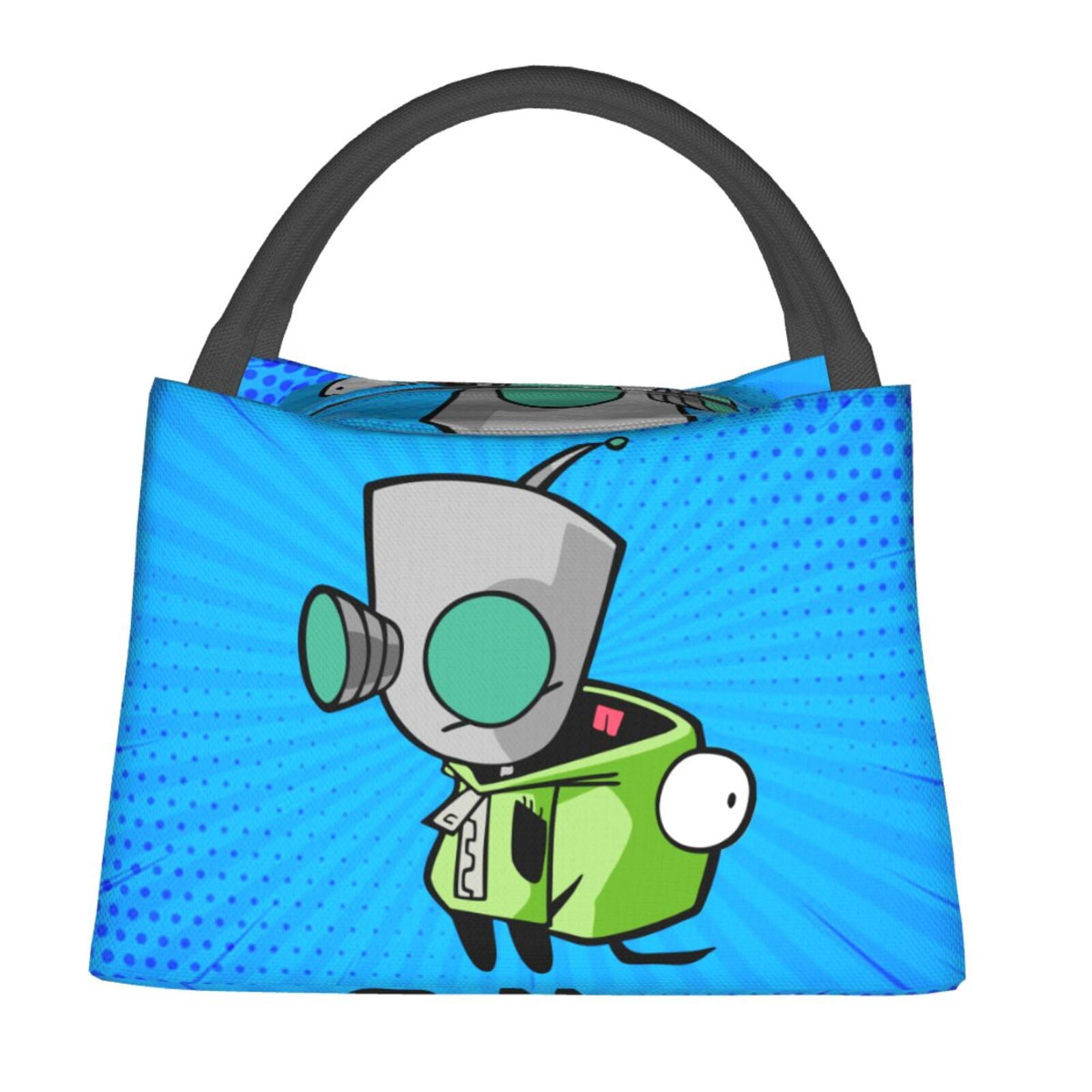 Invader Zim Lunch Bag Portable Reusable Tote Bag Lunch Box Insulated ...
